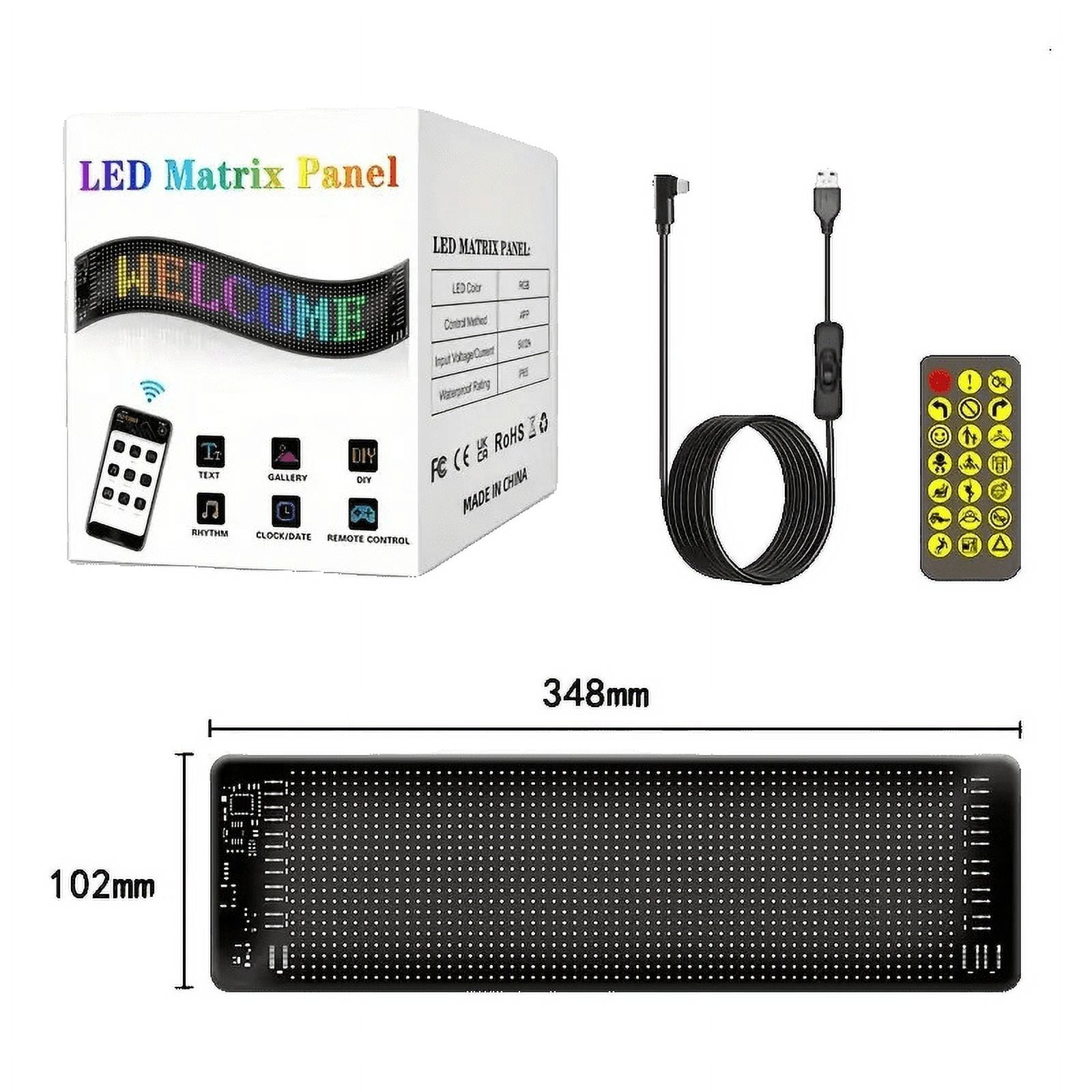 LED Car Logo with APP Control, Customizable Text and Graffiti ...