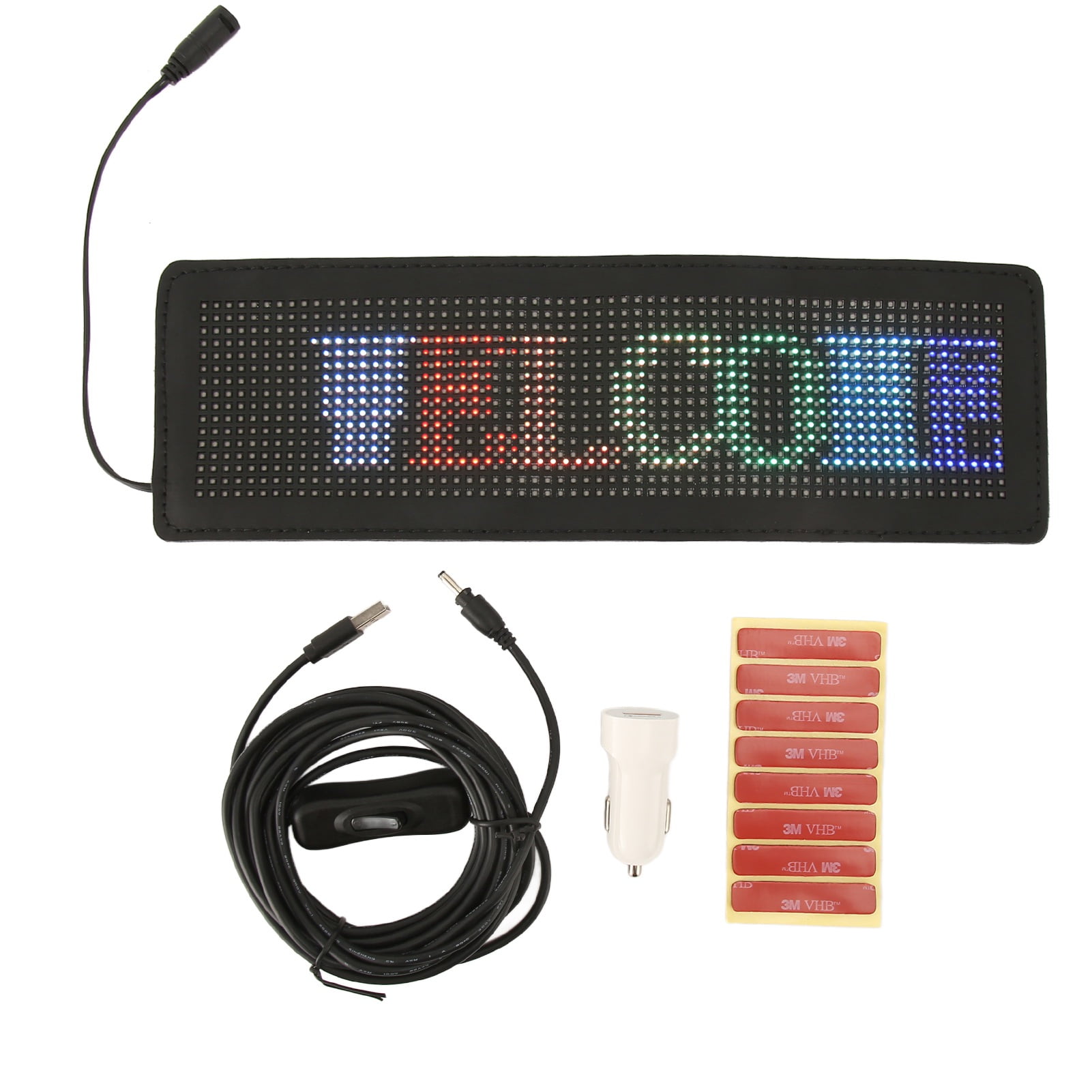 LED Car Sign App Programmable USB 5V Car Plug 12?24V Flexible ...