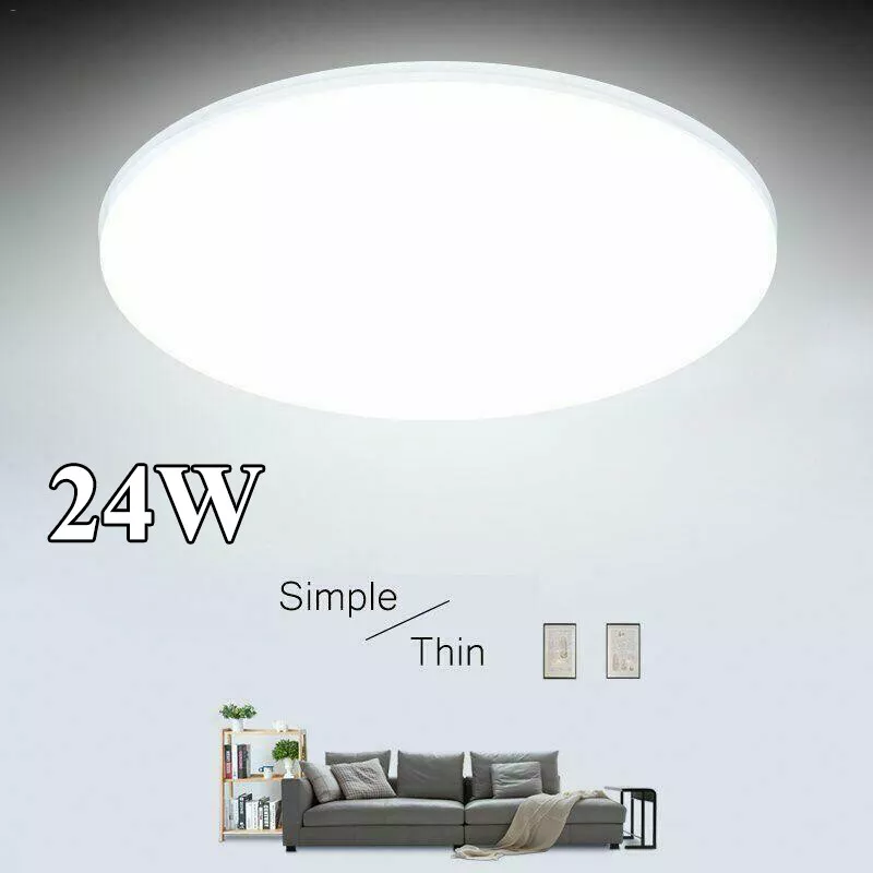 LED Ceiling Down Light Ultra Thin Flush Mount Kitchen Lamp Home Fixture ...