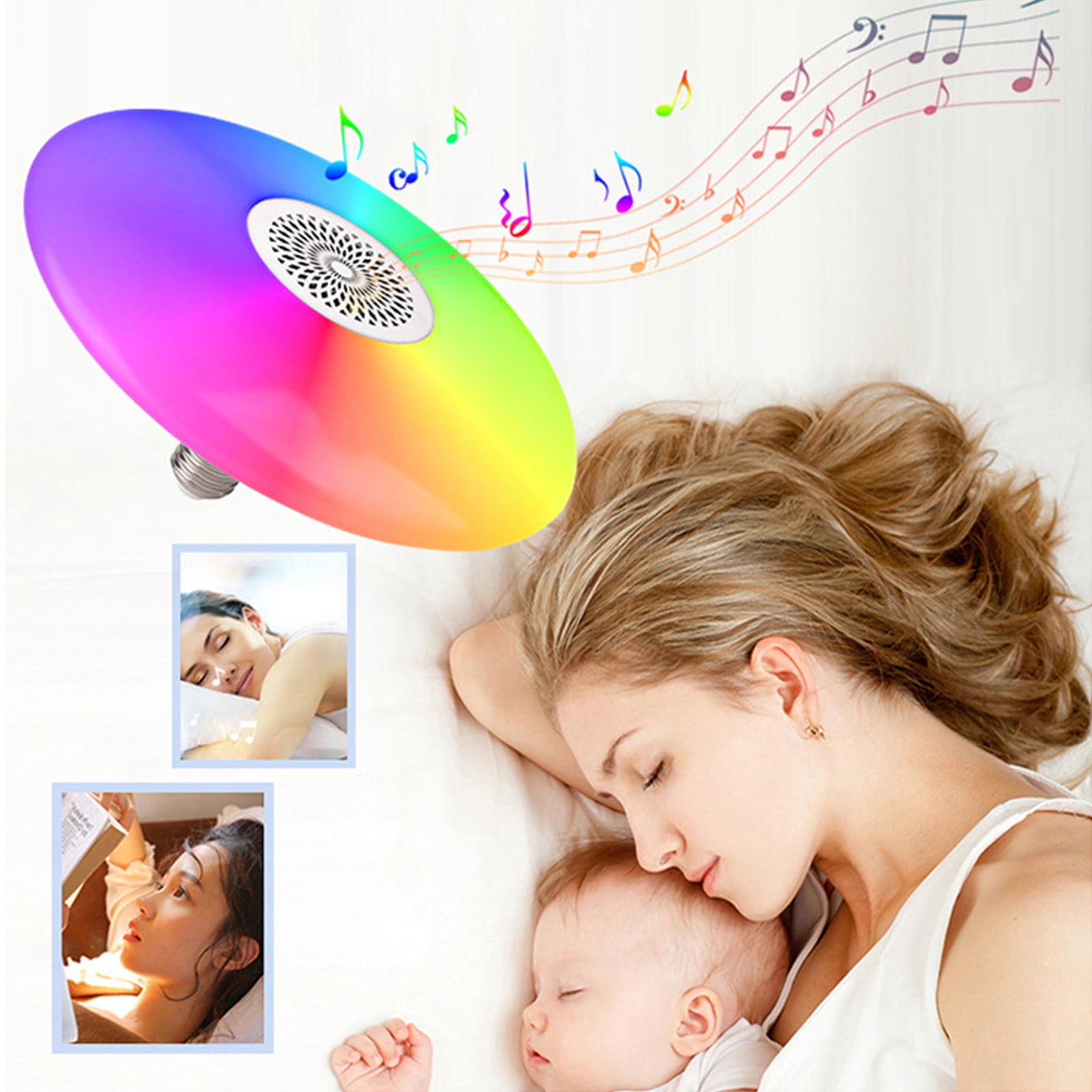 LED Ceiling Lamp RGB Color Changing Music Lamp,Ambient With Remote ...