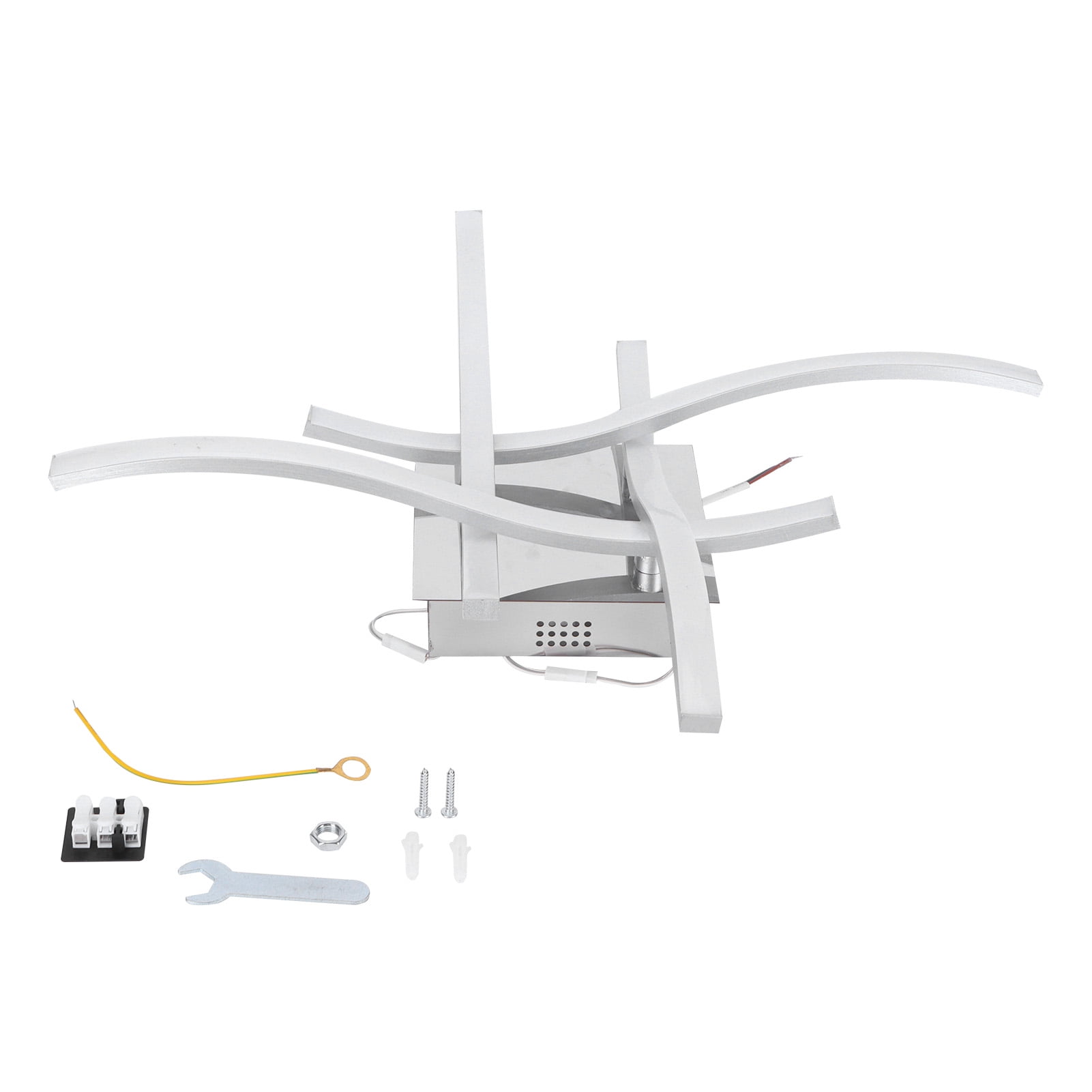 LED Ceiling Light 25W Modern Curved Lamp for Living Room Canteen ...