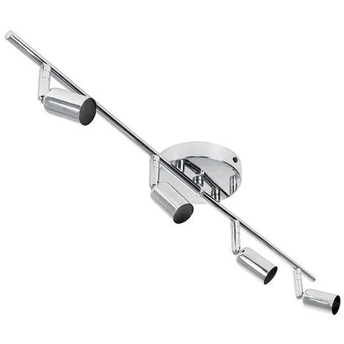 LED Ceiling Light LED Ceiling Light L.70cm 4 Adjustable Spots, Silver 4 ...