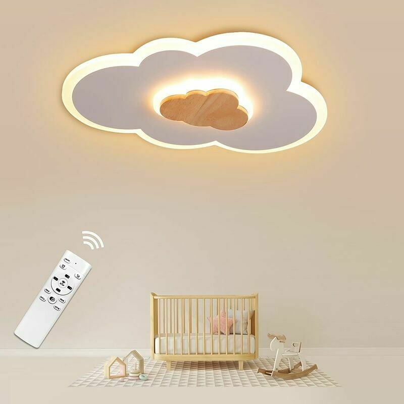 LED Ceiling Light, LED Cloud Ceiling Light 40cm, 20W with Remote ...