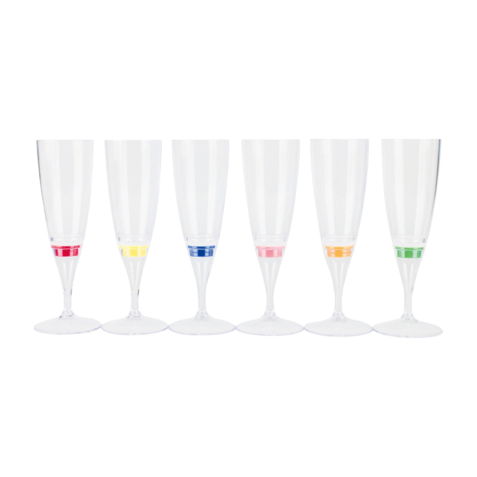 LED Champagne Flutes, Water Liquid Activated Light Up Cups Flashing ...