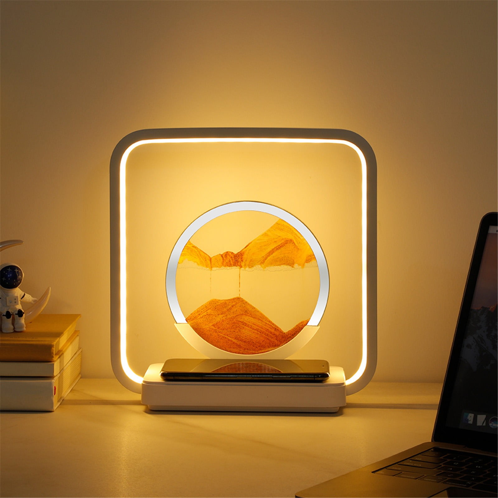 LED Charging Lamp, Wireless Standby Desk Lamp, Dimmable Brightness ...