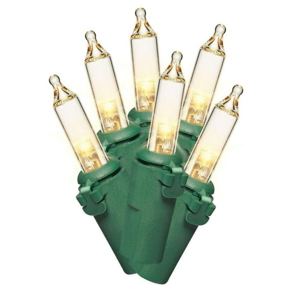 LED Christmas Lights Mini Warm White 250-Count 56.6ft - Super Bright ...