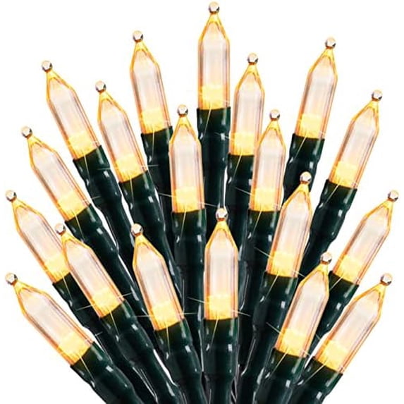 LED Christmas Mini Lights, 75 Feet 200 LED Clear Bulbs String Lights ...