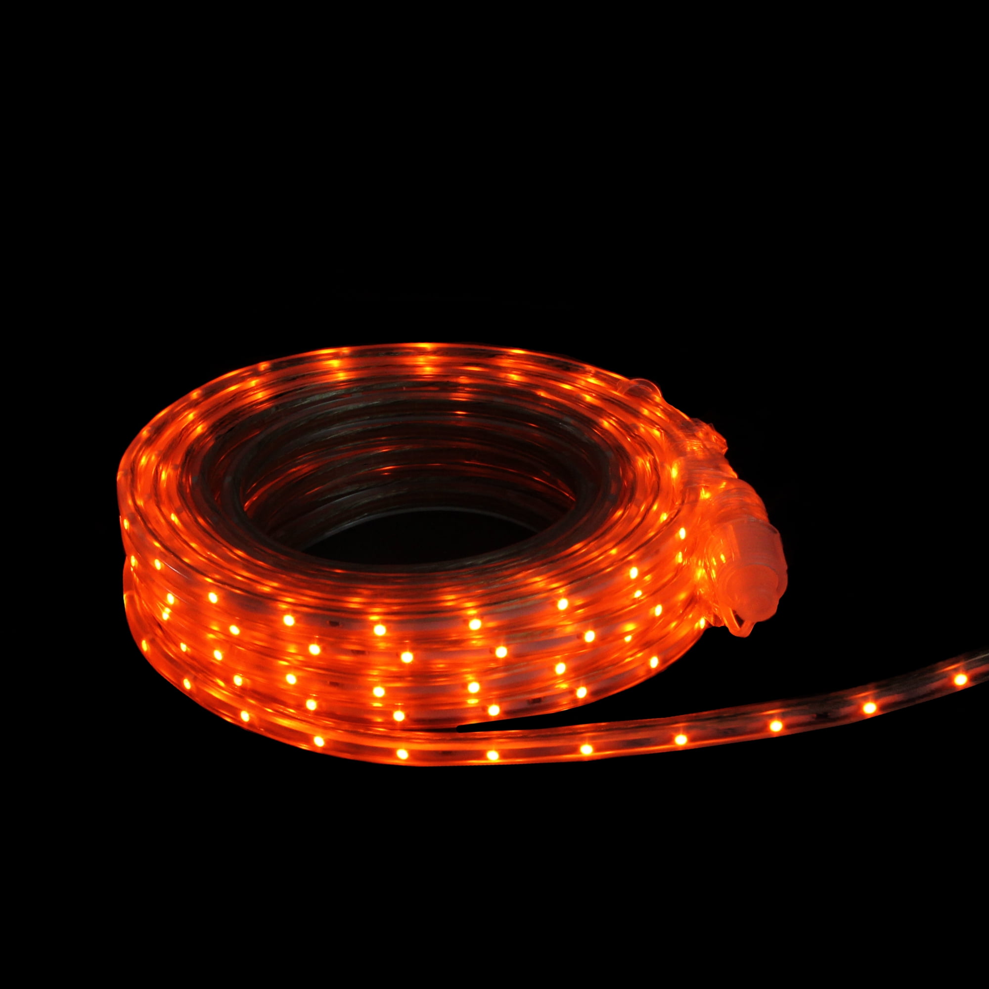 LED Christmas Outdoor Linear Tape Lighting - Orange -30' Clear Tube ...