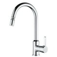Led Chrome Kitchen Sink Faucet Pull Out Sprayer Single Handle Swivel