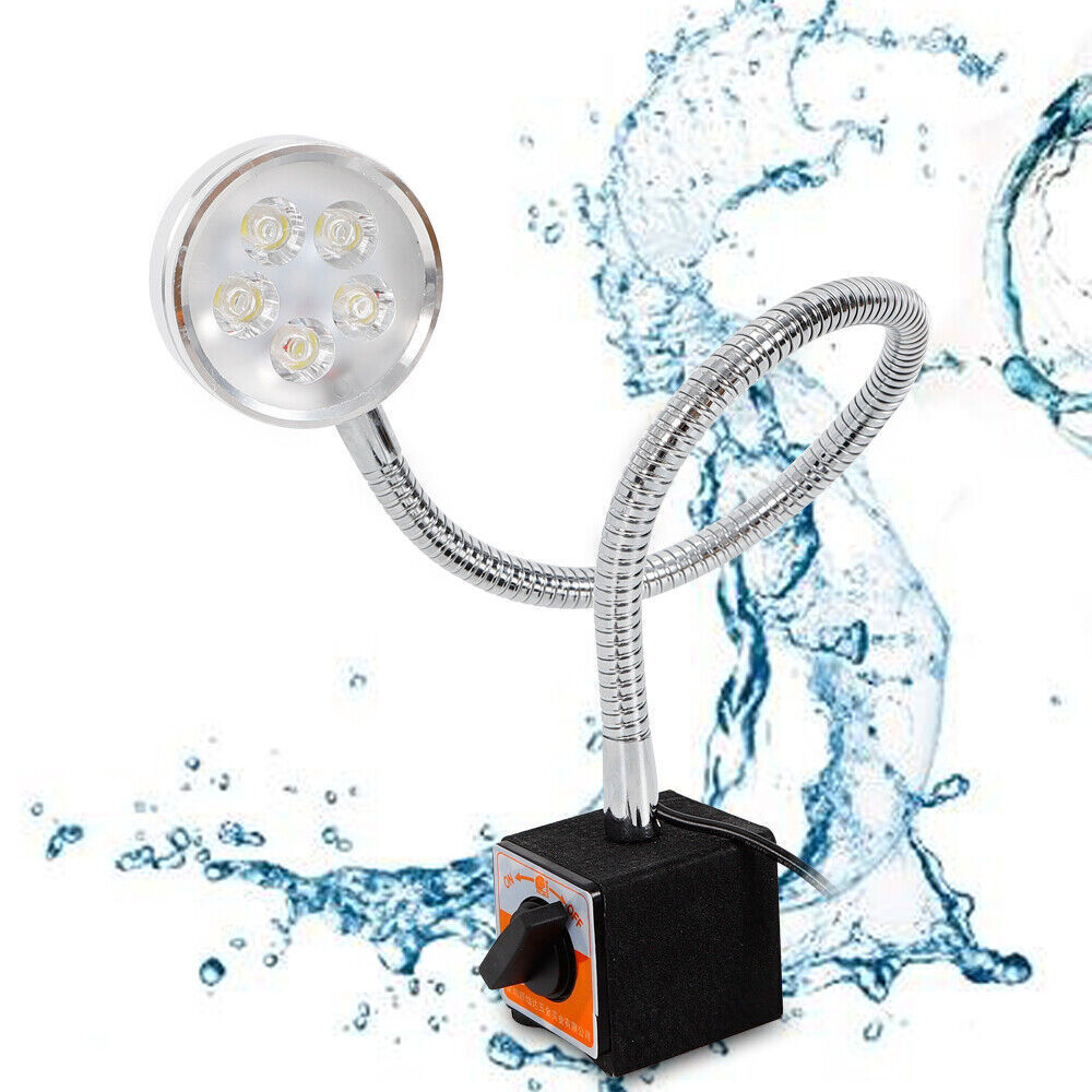 LED Clamp Light Magnetic Base Shop Work Bench Machine Lighting Tool 5W ...