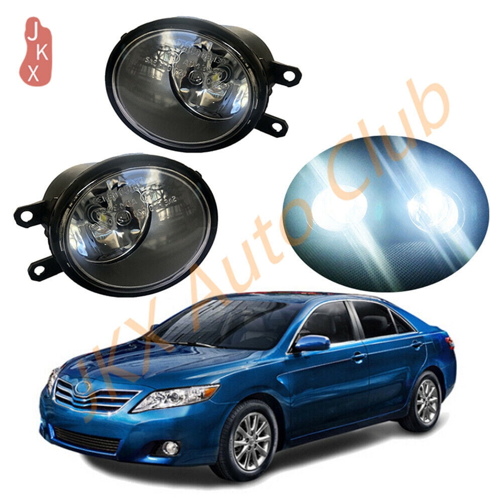 LED Clear Fog Lights Bumper Lamps Assembly (LH+RH) For Toyota Camry ...