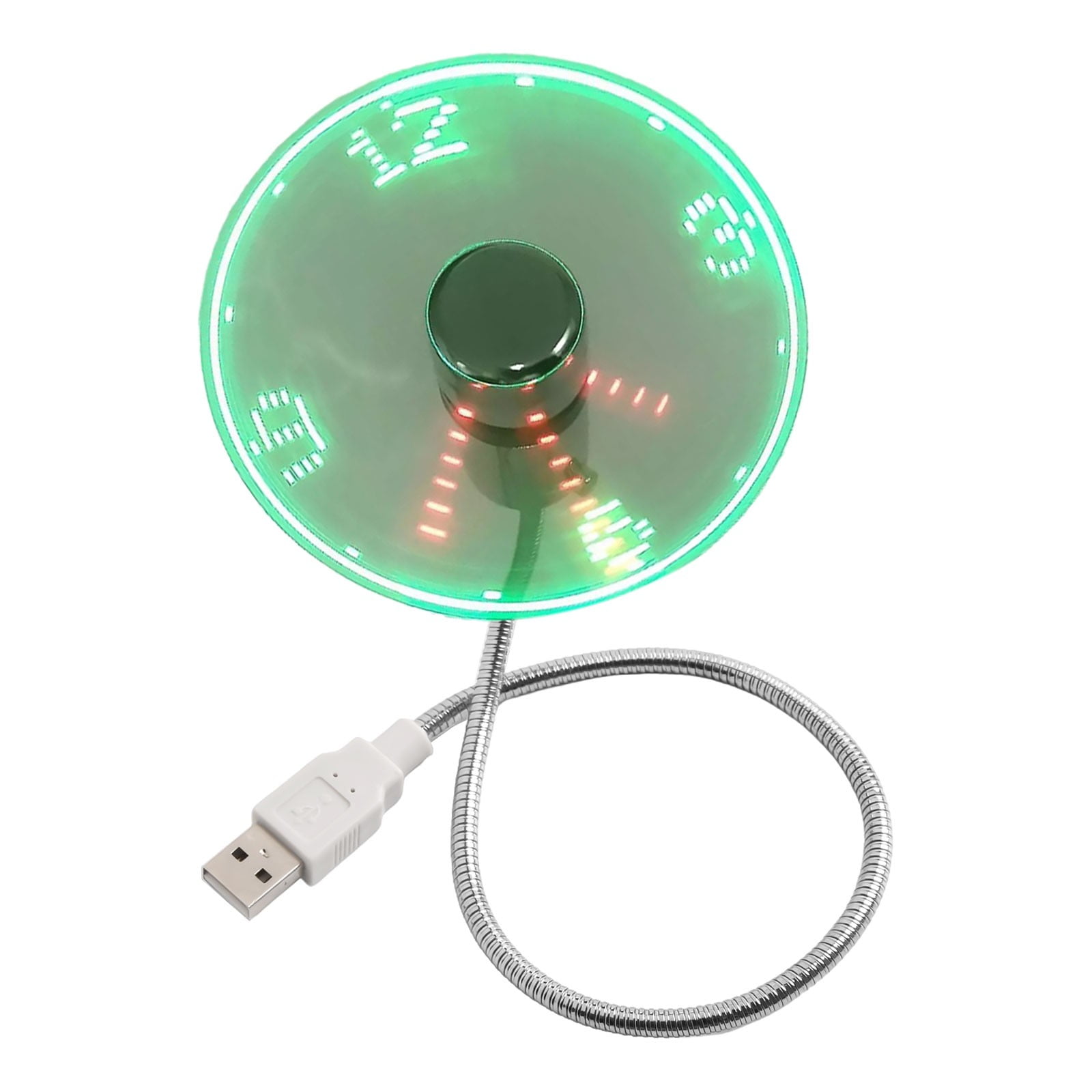 LED Clock Fan, USB Clock Fan, Practical Personal Practical Multi ...