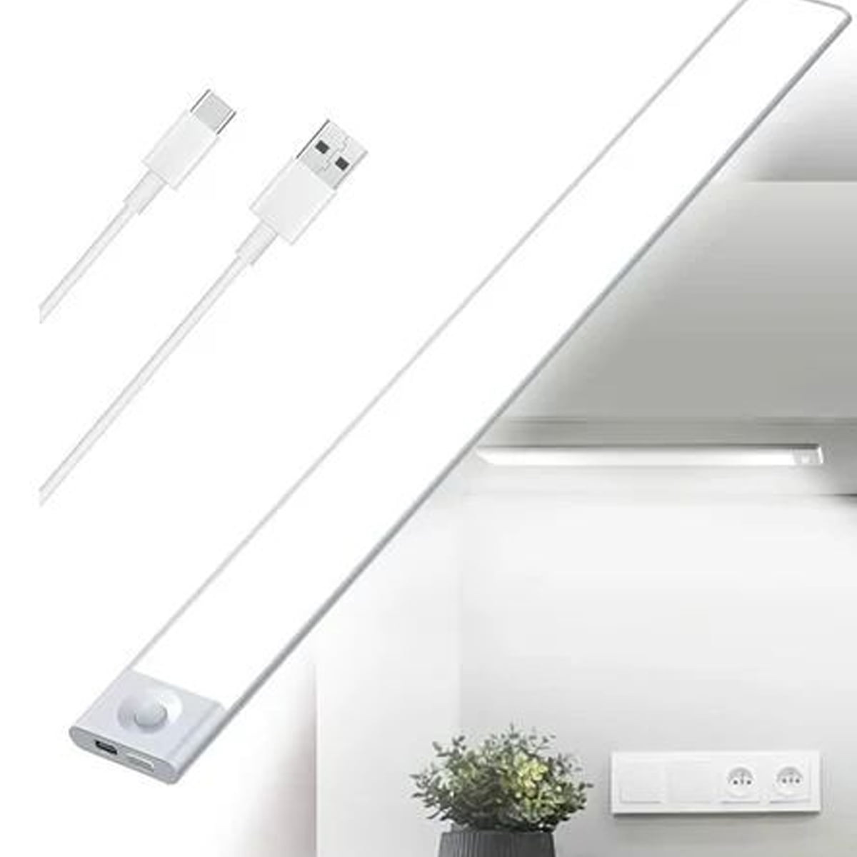 LED Closet Light, Operated Lights Motion Sensor Light Rechargeable ...