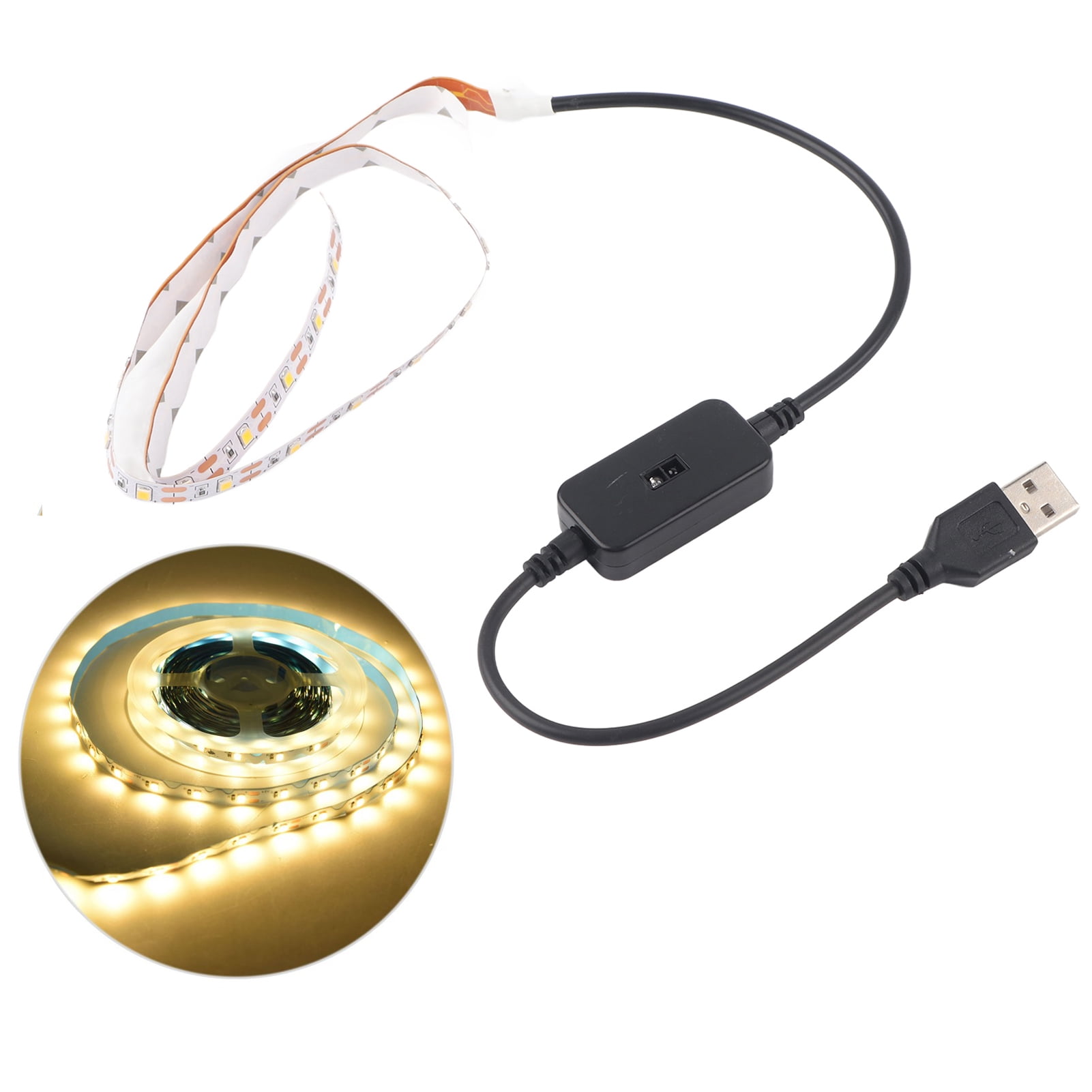 LED Closet Light Strip 5V USB Motion Activated Light Strip Warm Light ...