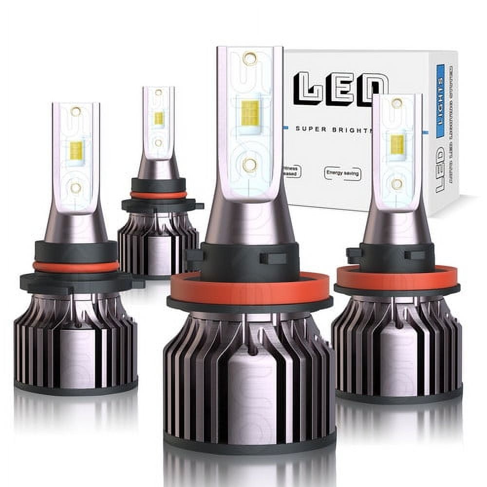 LED Combo CSP Headlight Kit Bulbs Hi Low Beam 4X for 2011-2020 Toyota ...