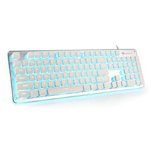 LED Computer Keyboard, LANGTU USB Wired Keyboard for Gaming and Office ...