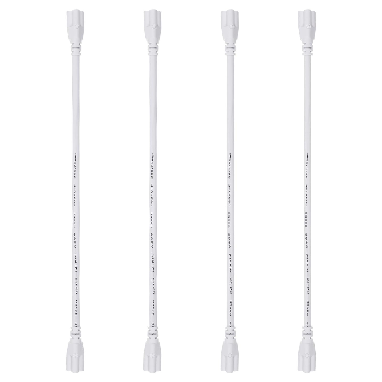 LED Connecting Wires- 4pcs Double End 3 Pin LED Connector Cables for ...