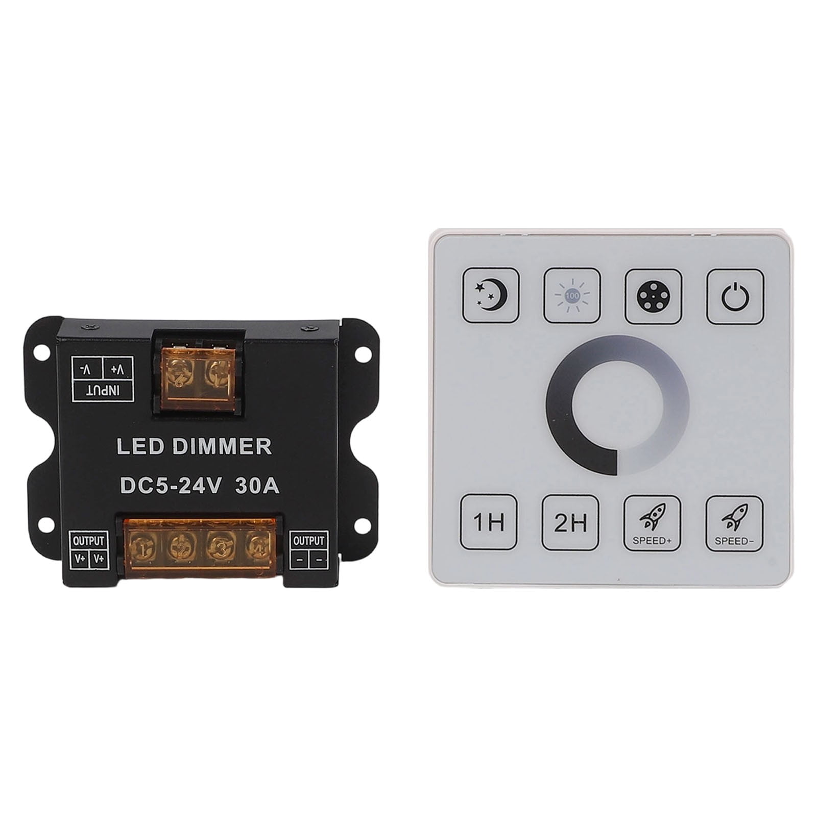 LED Controller, DC 5V-24V Light Strips,Touch Panel Dimmer Controller ...