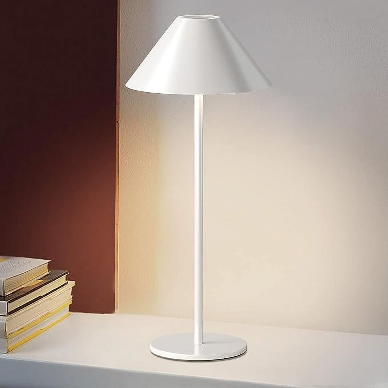 LED Cordless Dimmable Desk Lamp, 4000mAh Battery, USB Powered, 240LM ...