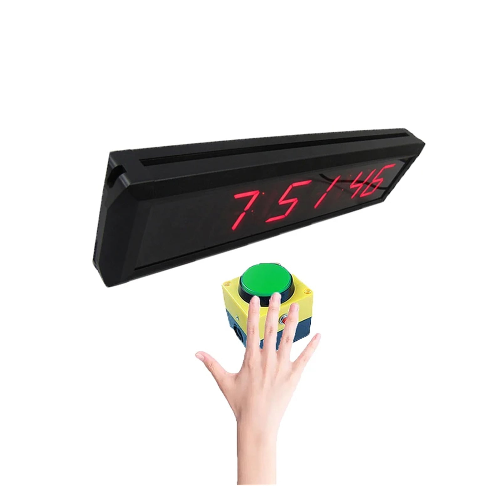 LED Countdown Wall Clock With Button Operation And Aluminum Alloy Build ...