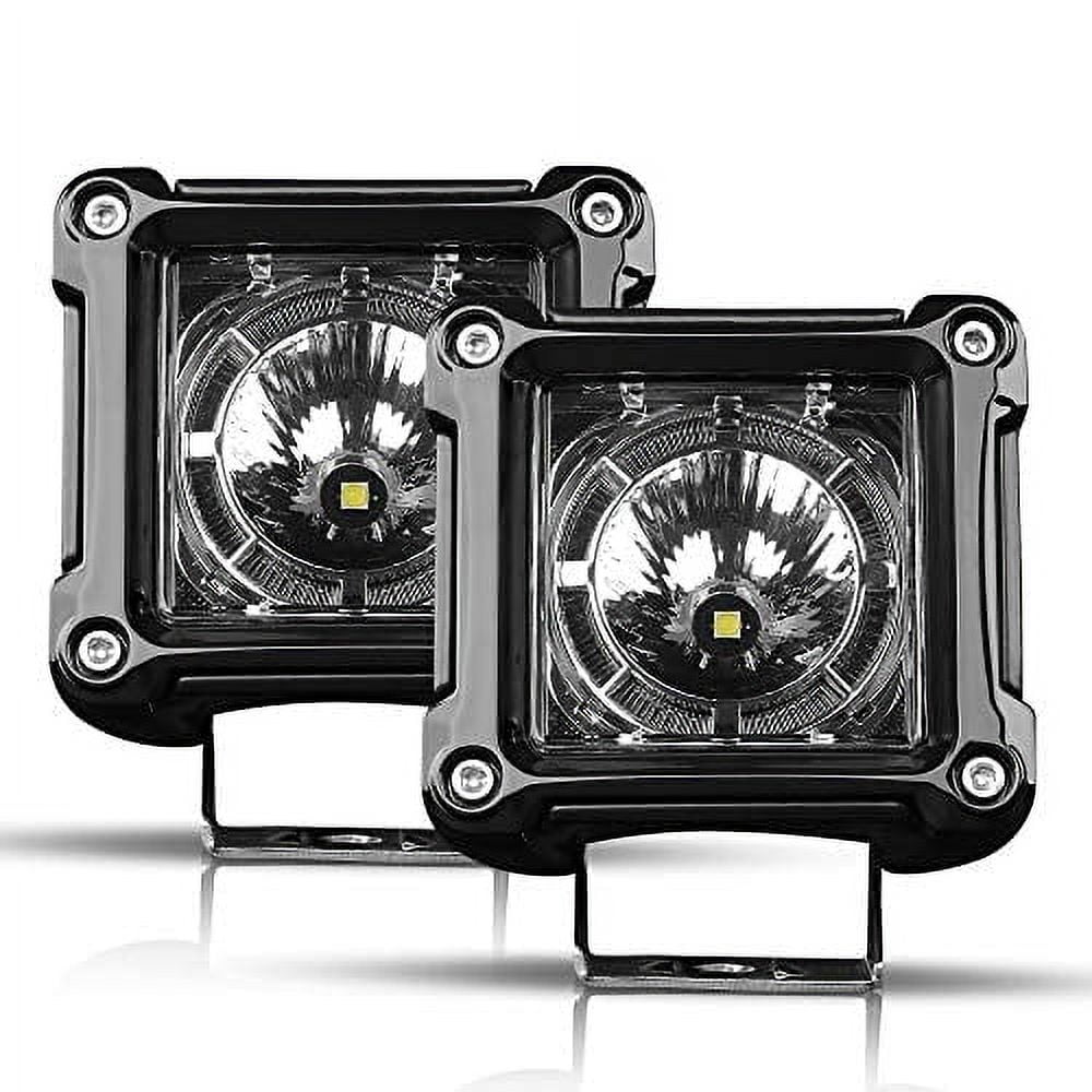 LED Cubes, Rigidhorse 3 KEF16 Inch LED Pods Light 2PCS 100W Square ...