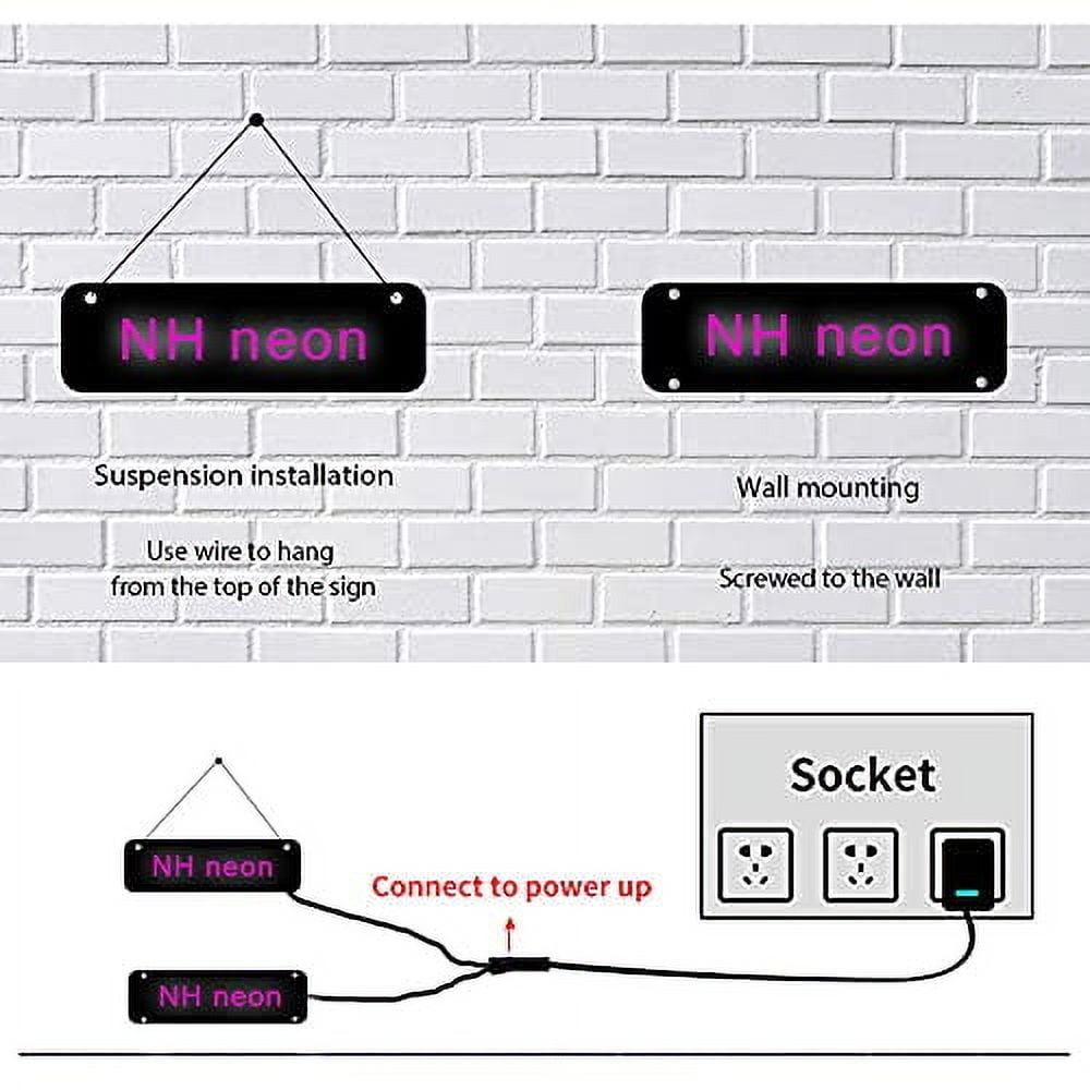 LED Custom Neon Sign for Wall Wedding Bar Shop Bedroom Decoration ...