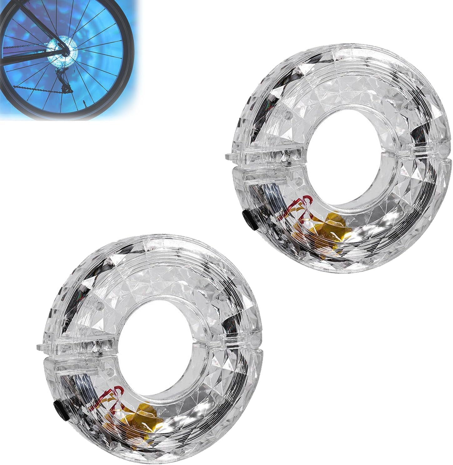 LED Cycling Wheel Hub Light for Night Riding, LED Bike Wheel Light ...