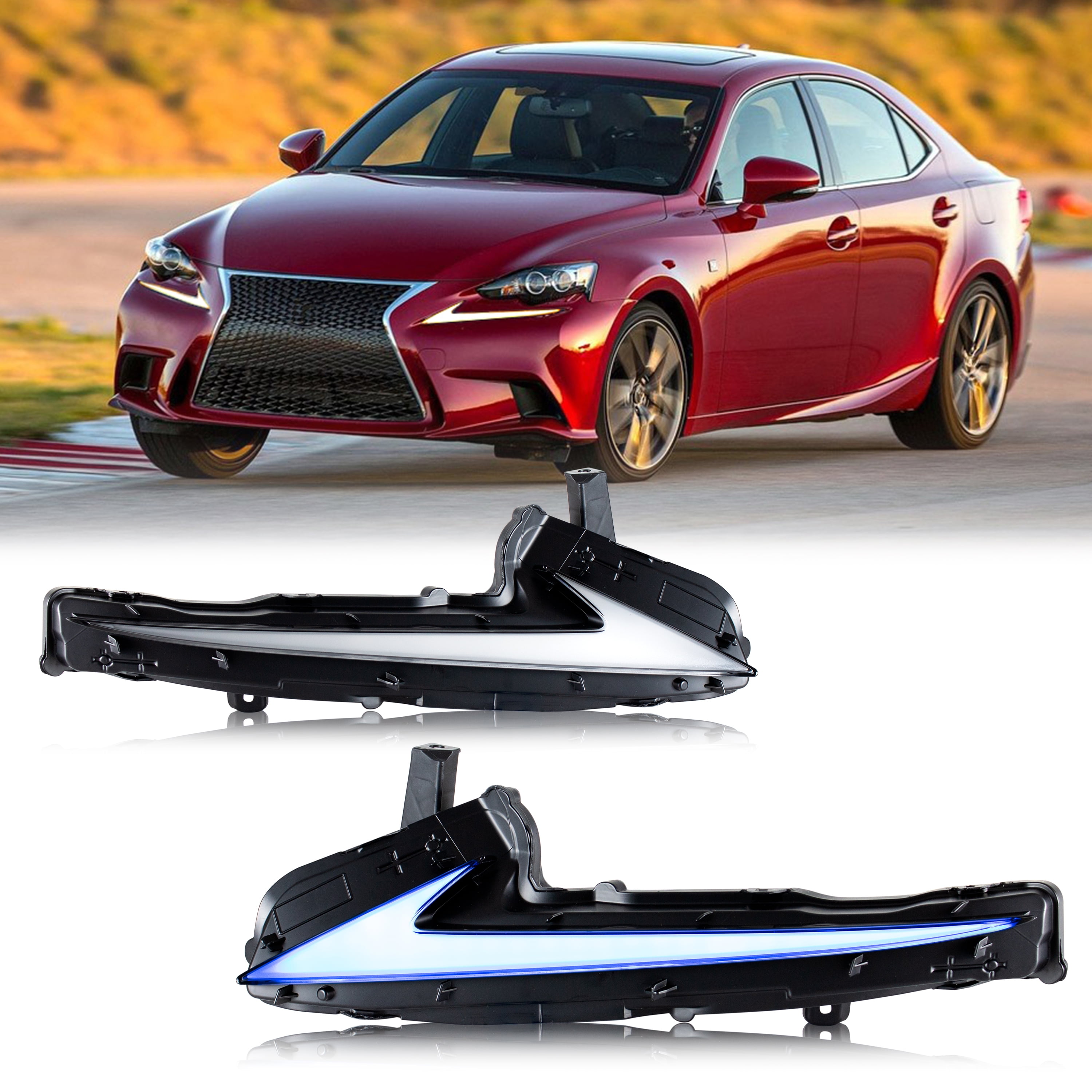 LED DRL Daytime Running Light for Lexus IS250 IS350 IS200t IS300 ISF ...