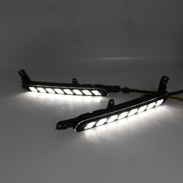 LED DRL Daytime Running Lights Turn Signal Lamp For Toyota Hilux Revo ...
