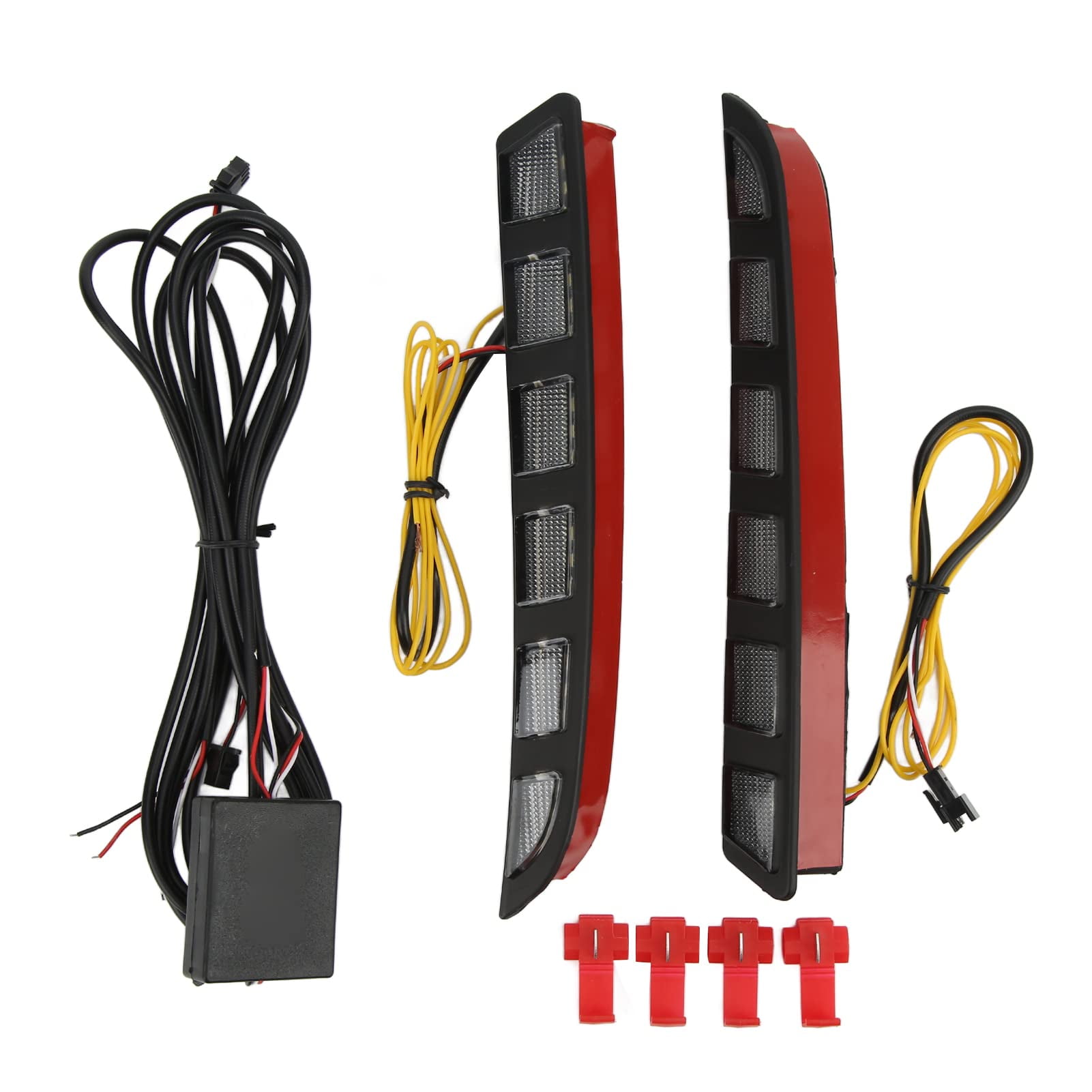 LED DRL Lights 12V LED DRL Daytime Running Lights Turn Fog Lamps White ...