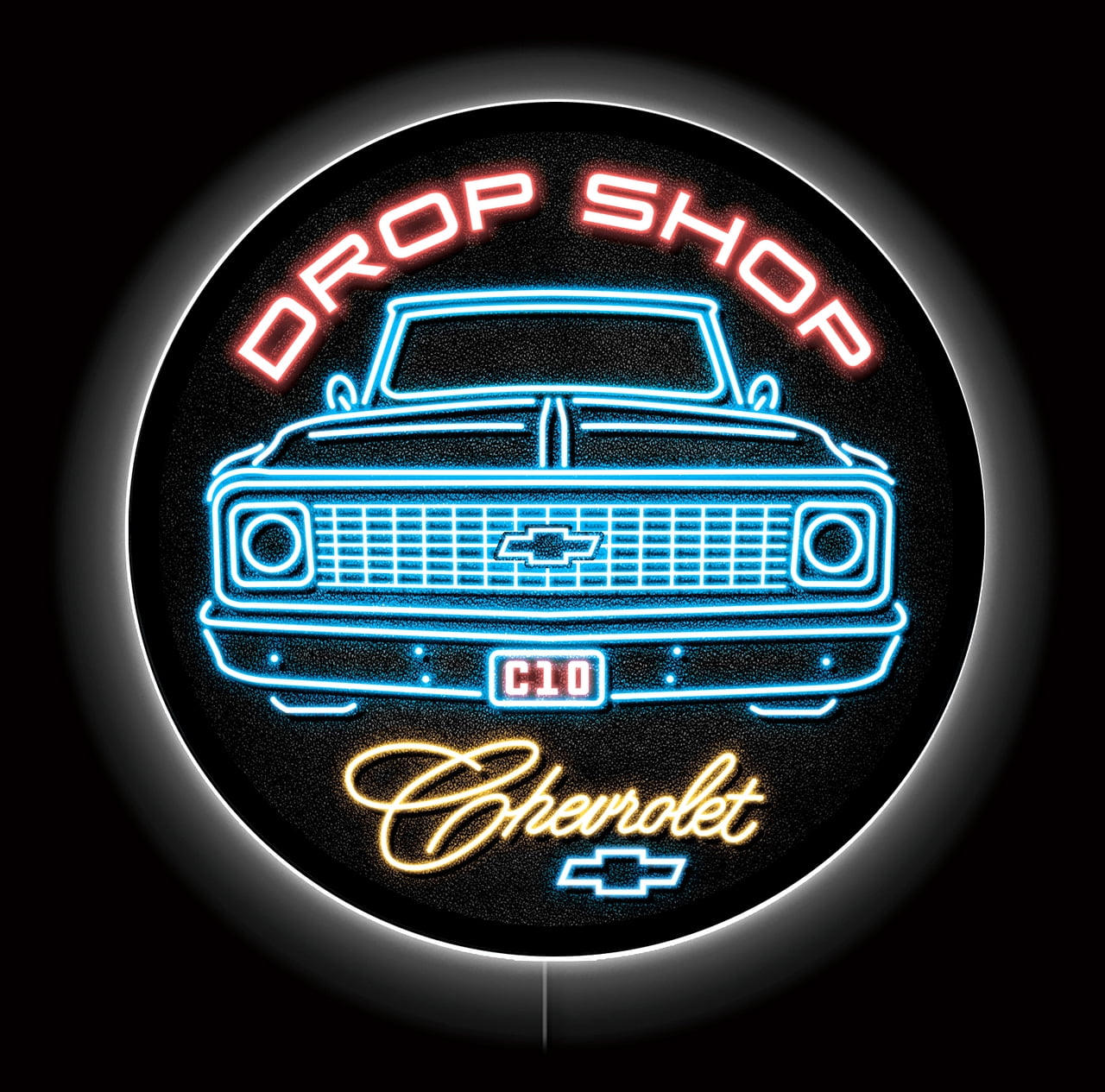 LED DROPSHOP CHEVY C10 PICKUP TRUCK Signs - Walmart.com