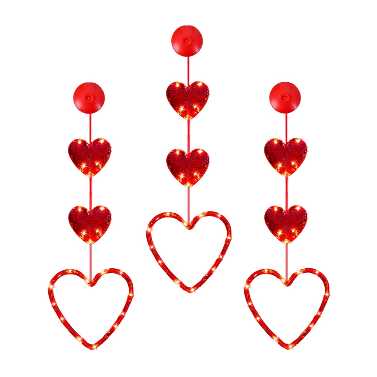 LED Day Curtain Light Suction Cup Light Proposal Party Decoration Light ...