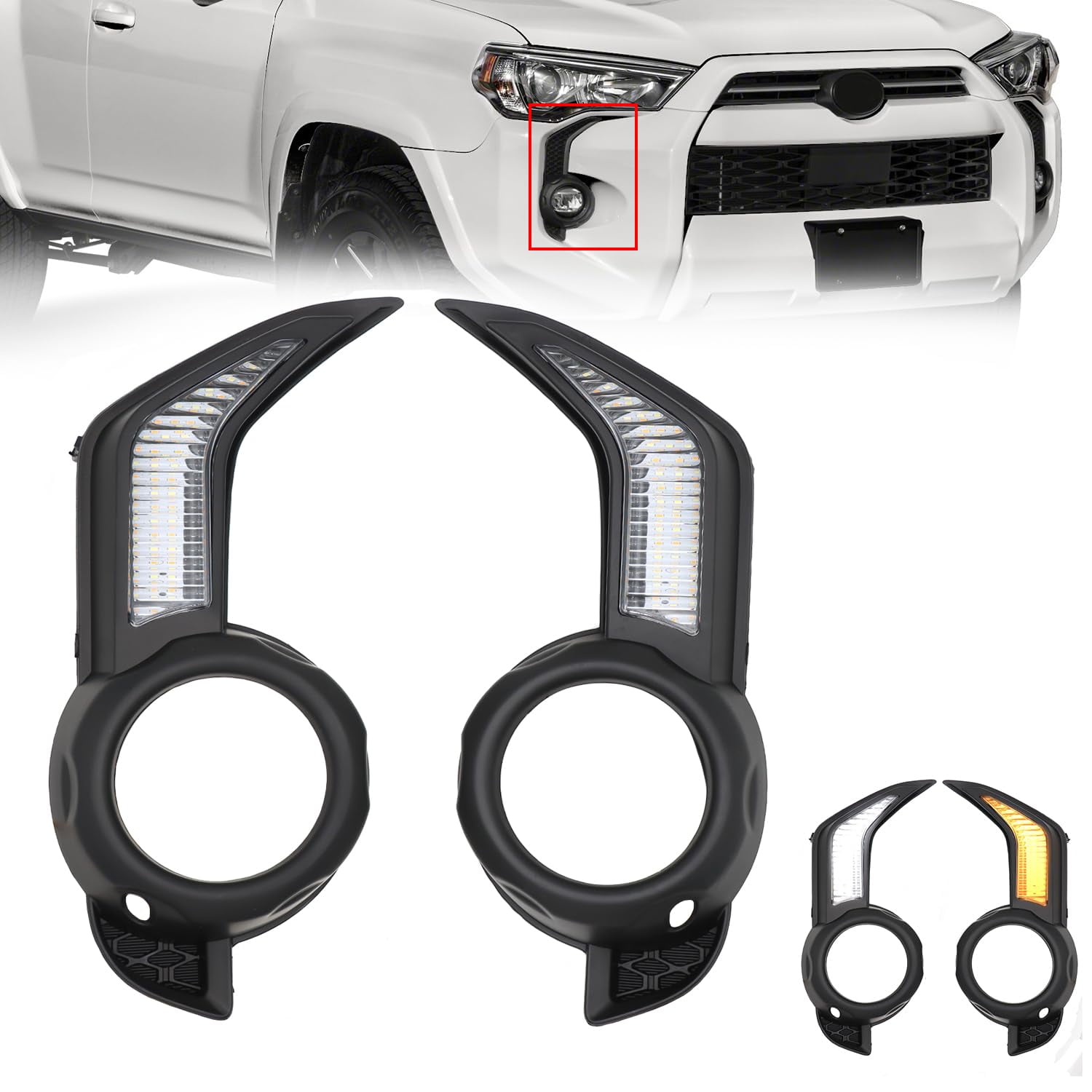 LED Daytime Running Light Fit for Toyota 4Runner 2014-2021 LED DRL ...