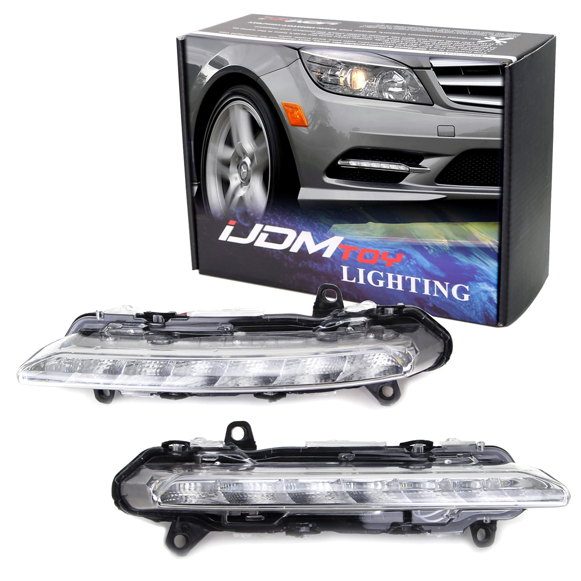 LED Daytime Running Lights For Mercedes Benz W204 W218 W221 X204 C CLS ...