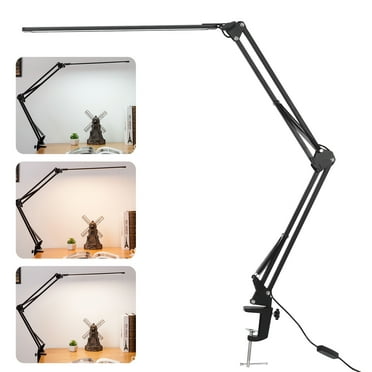 FAMKIT LED Desk Lamp, Long USB Work Light with Swing Arm, 3 Modes, 10 ...