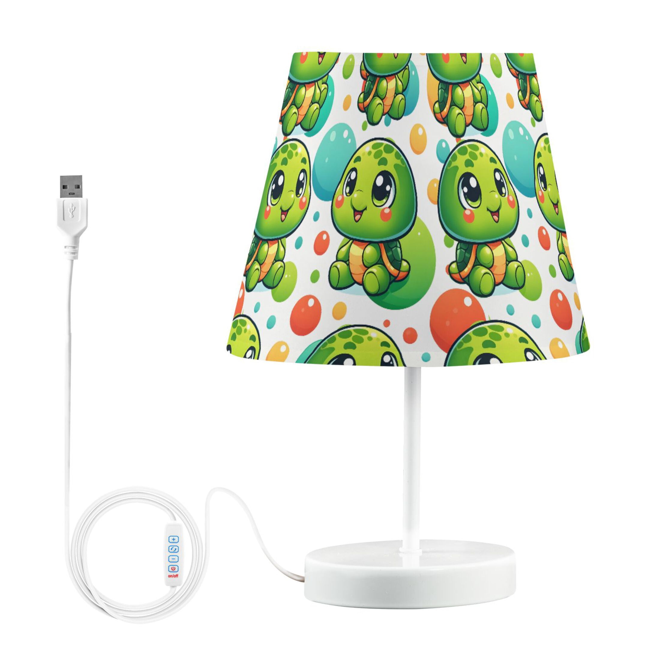 LED Desk Lamp Baby Turtle and Ball Table Nightstand Lamps with 3 Color ...