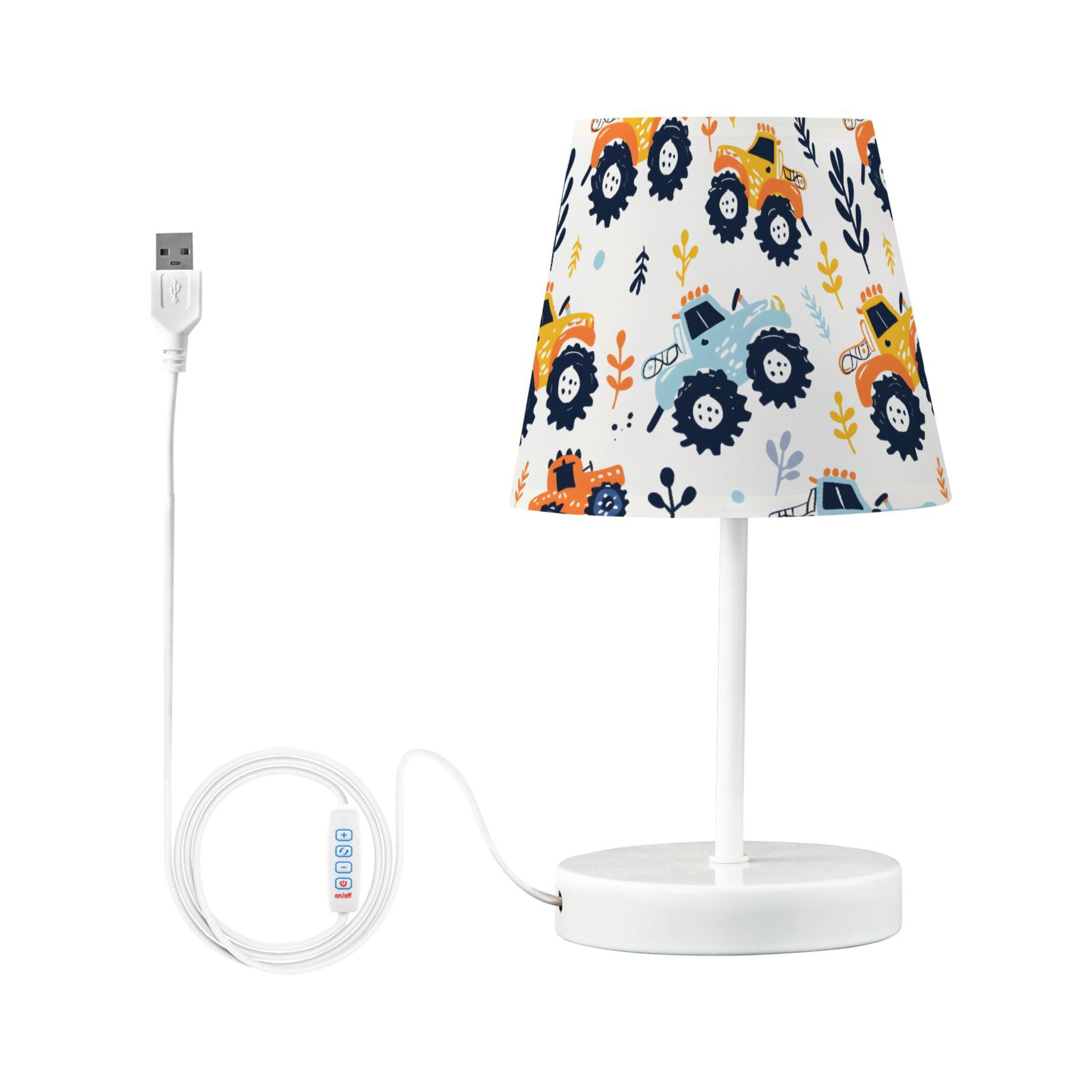 LED Desk Lamp Cartoon Monster Truck Table Nightstand Lamps with 3 Color ...