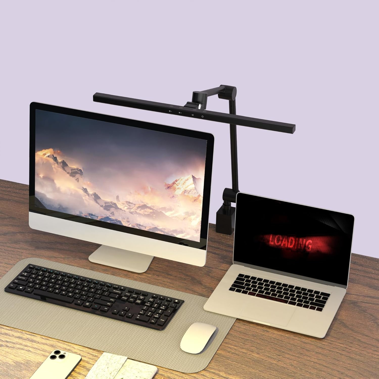 LED Desk Lamp with Clamp,Monitor Light Bar,Eye-Caring Desk Light,Ultra ...