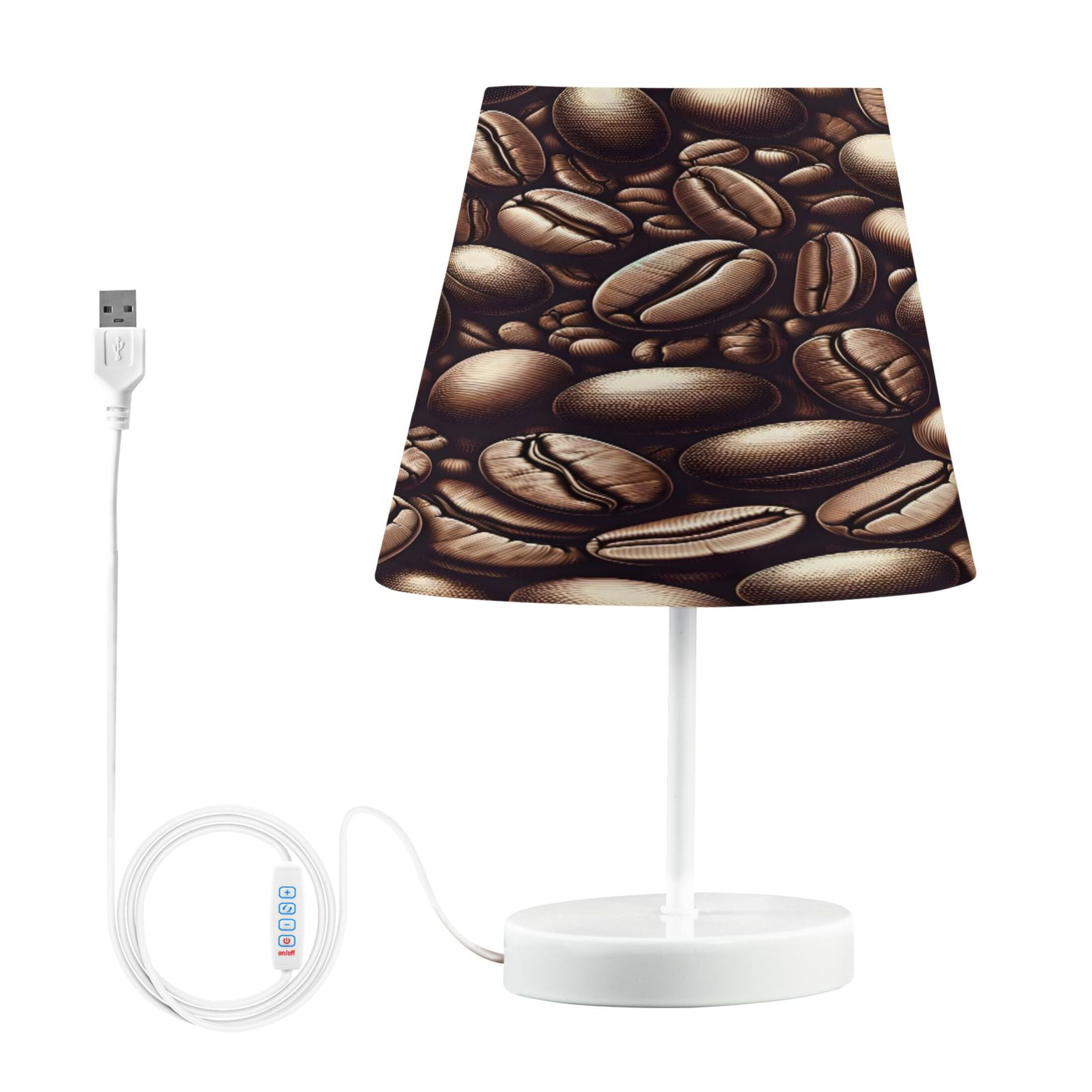 LED Desk Lamp Coffee Beans Table Nightstand Lamps with 3 Color ...