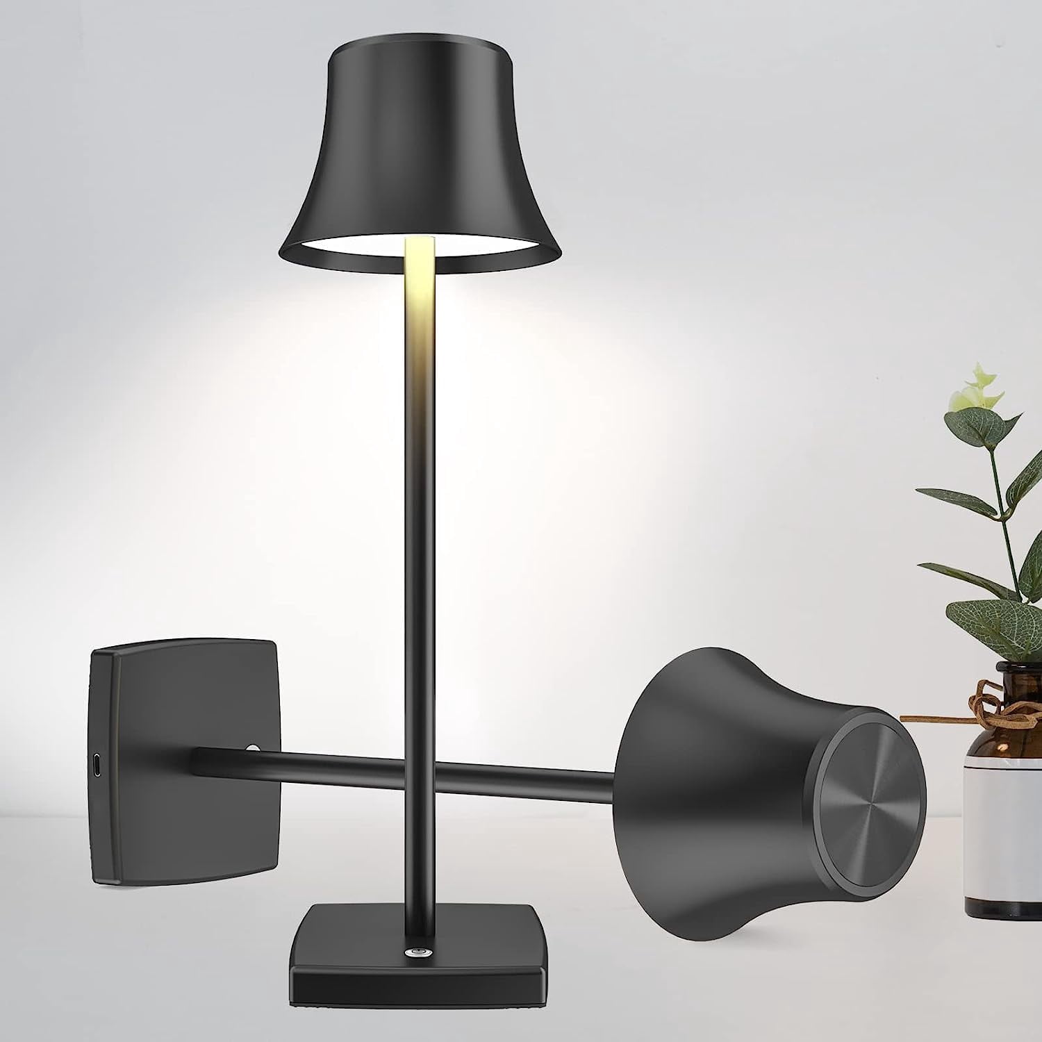 LED Desk Lamp Cordless Table Light, Rechargeable Battery Powered 3 ...