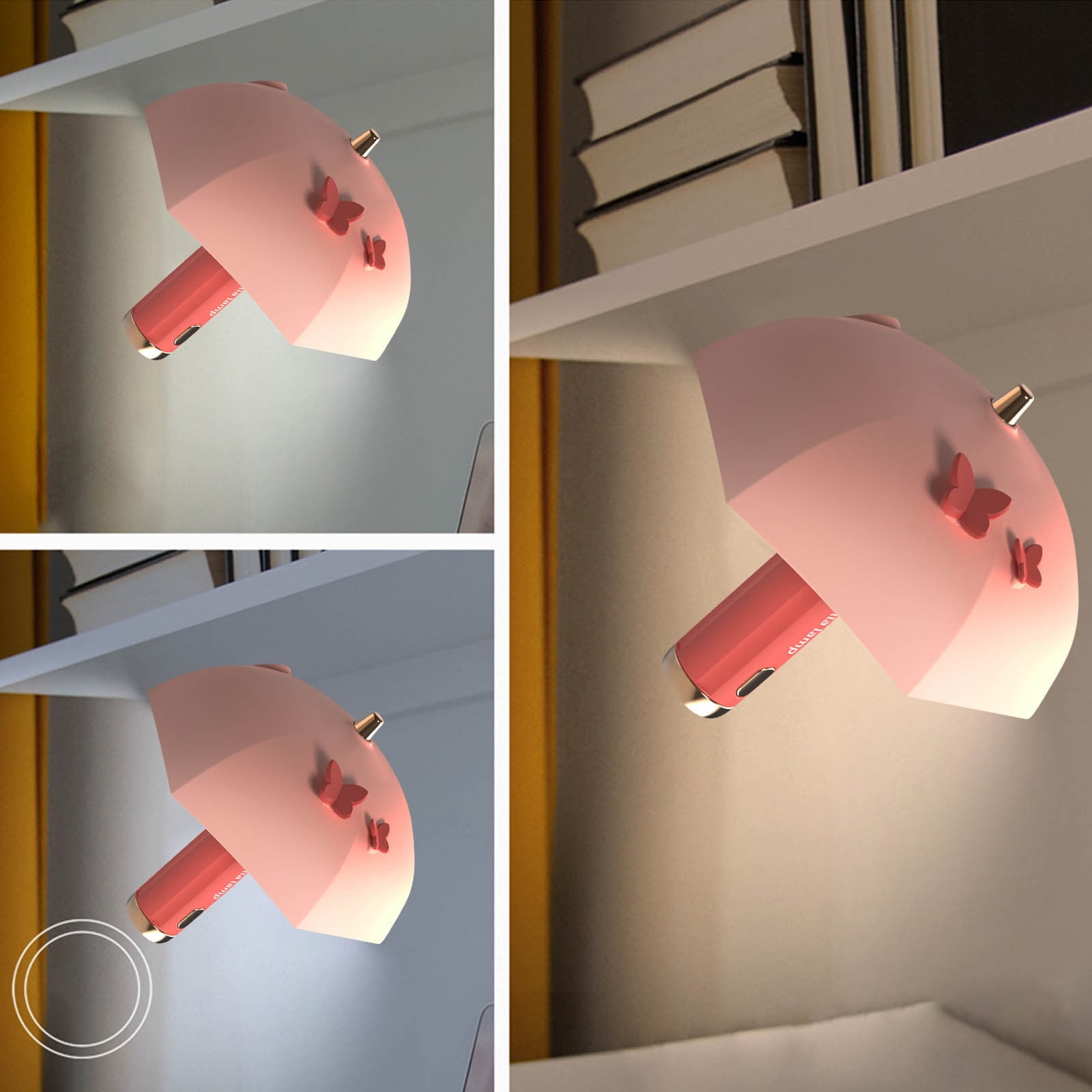 LED Desk Lamp Dimmable Small Table Lamp, Portable kids Reading Lamp ...