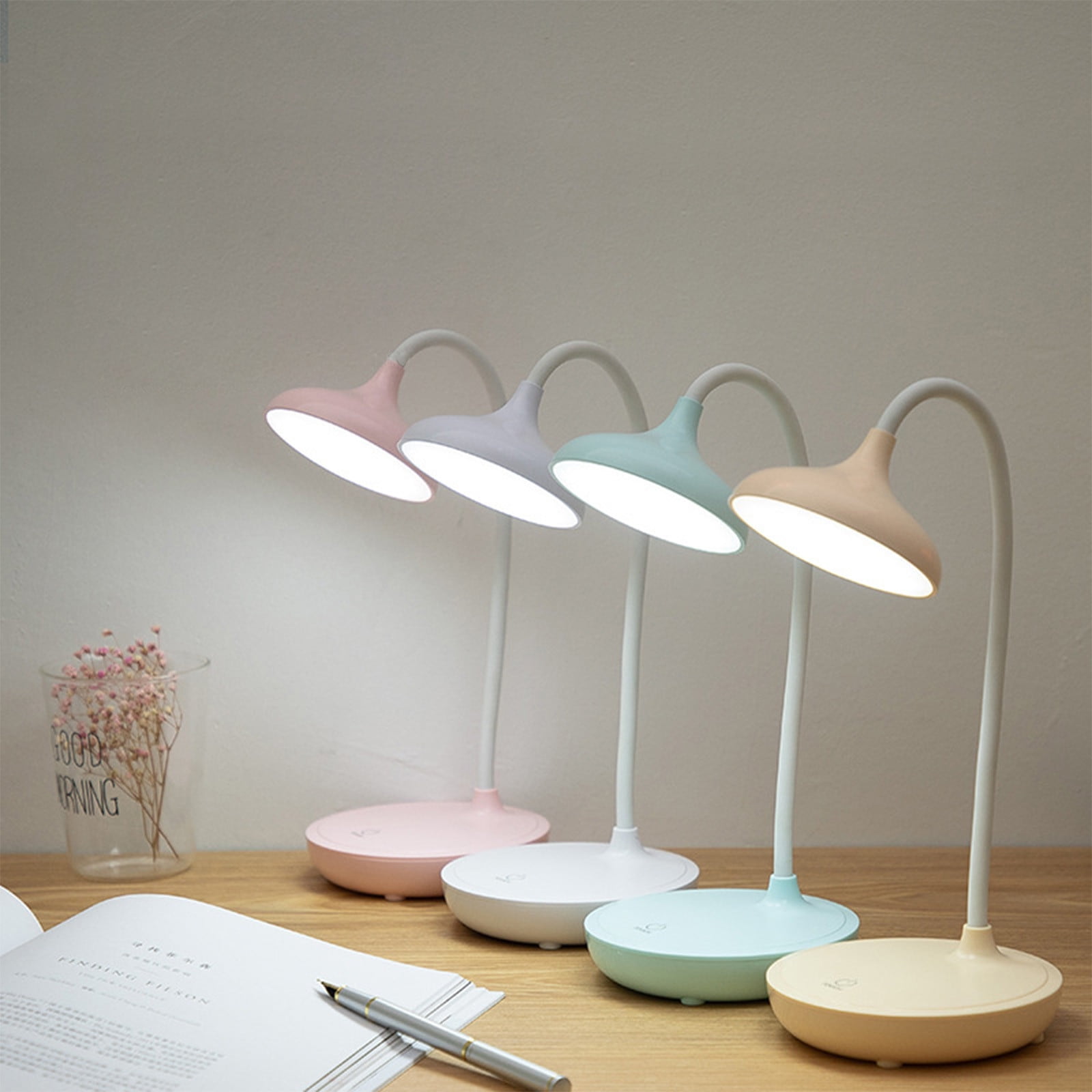LED Desk Lamp, Foldable Reading Lamp, 3 Color Temperature Adjustment ...