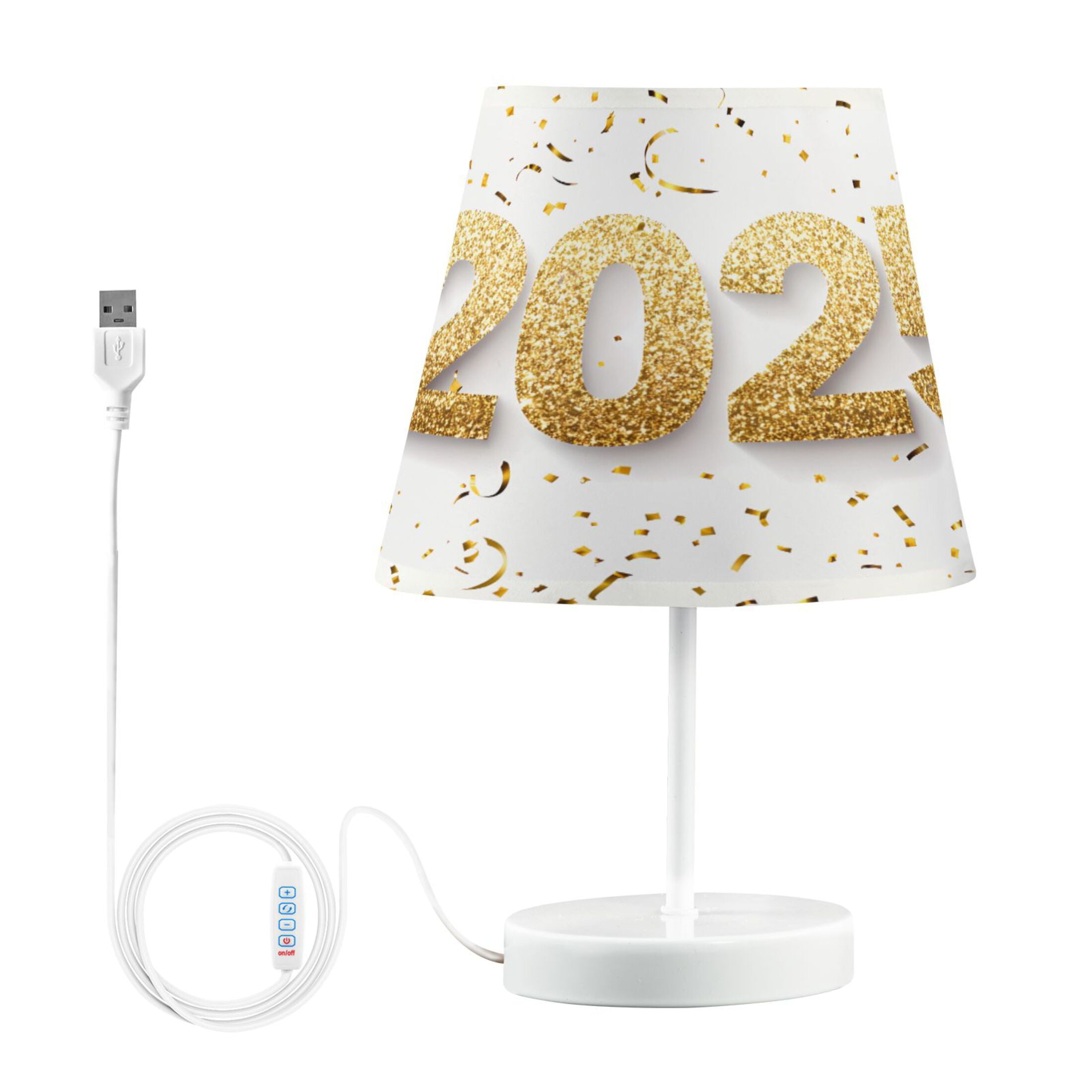LED Desk Lamp Gold 2025 and Ribbons Table Nightstand Lamps with 3 Color ...