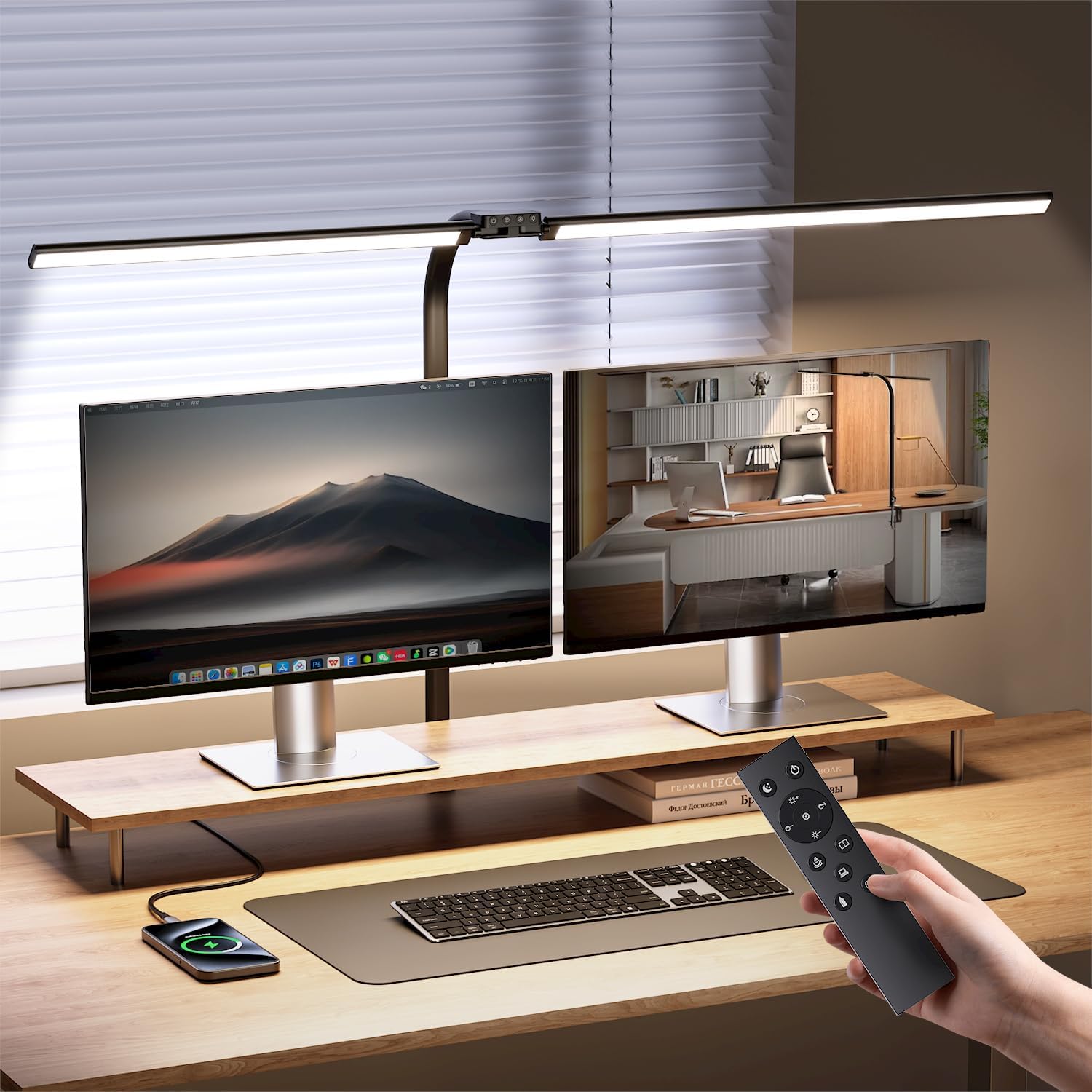 LED Desk Lamp for Home Office, 24W Ultra Bright Architect Task Light ...