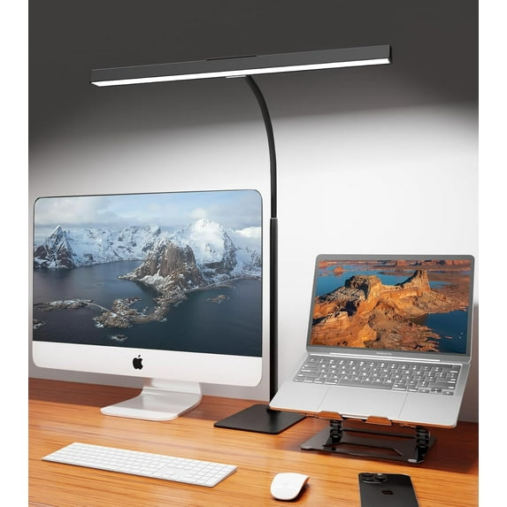 LED Desk Lamp for Home Office with Base, Eye-CaXIULIN Architect Task ...