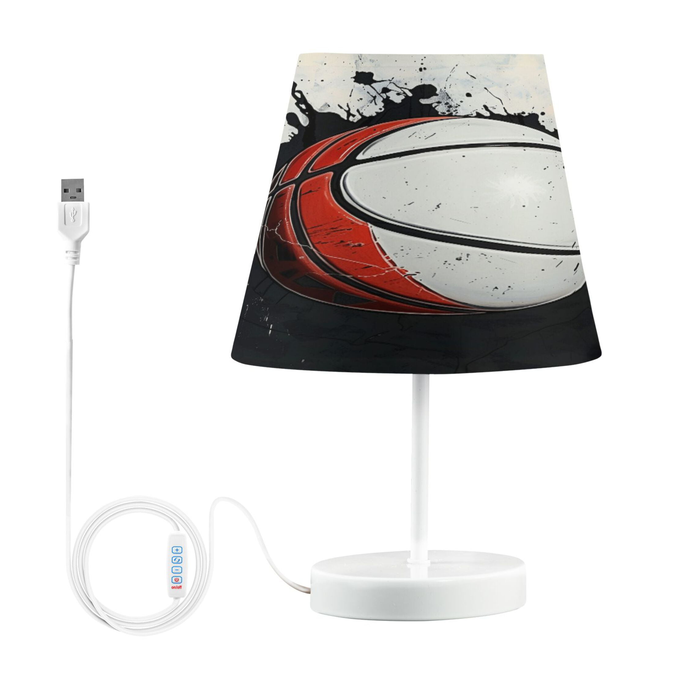 LED Desk Lamp Ink Basketball Table Nightstand Lamps with 3 Color ...