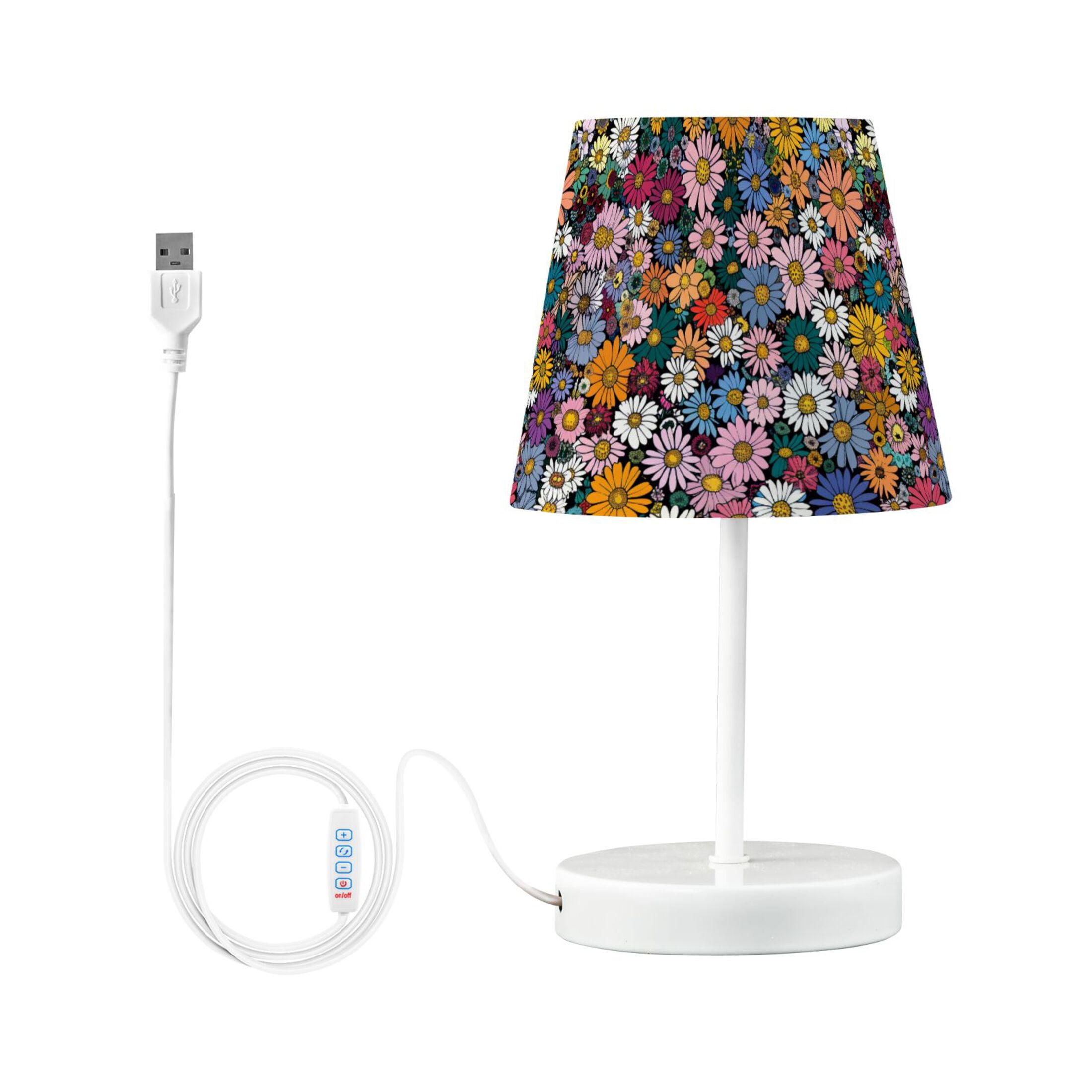 LED Desk Lamp Little Beautiful Daisy Flower Table Nightstand Lamps with ...