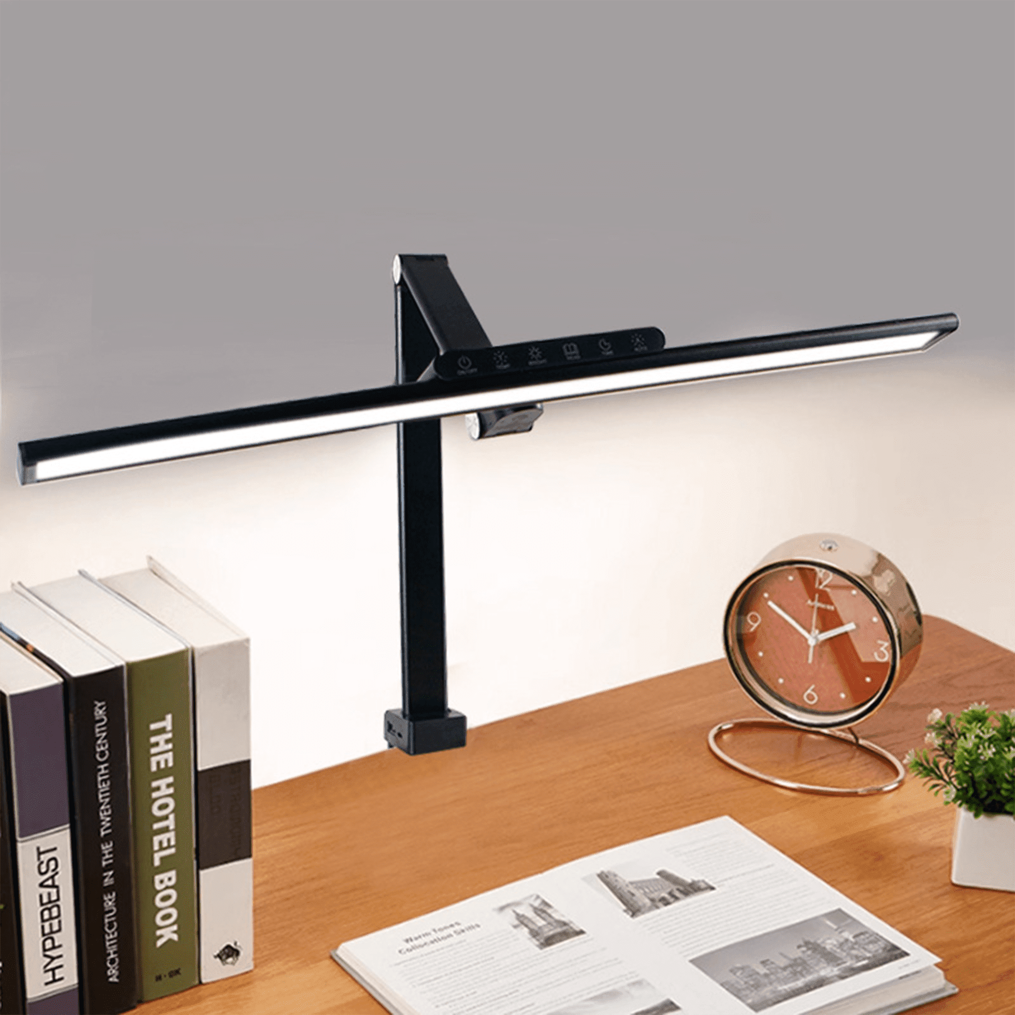 LED Desk Lamp, Modern Desk Lamp for Home Office with Stepless Dimming ...