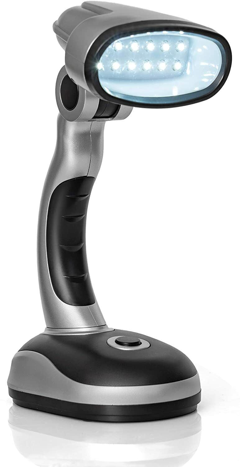 LED Desk Lamp Portable 12Bulb Battery Operated Light Laptop Computer ...