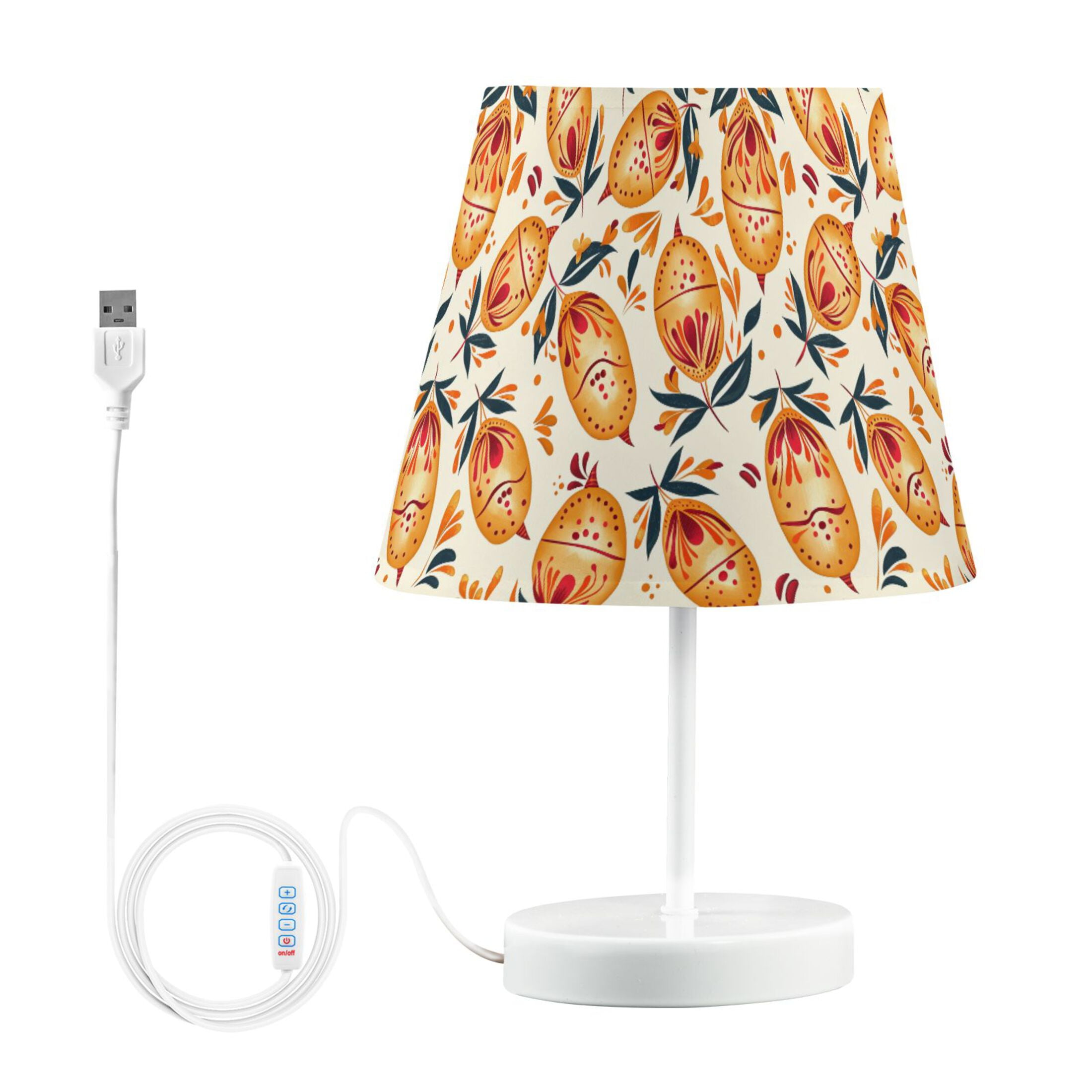 LED Desk Lamp Potatoes Folk Art Table Nightstand Lamps with 3 Color ...